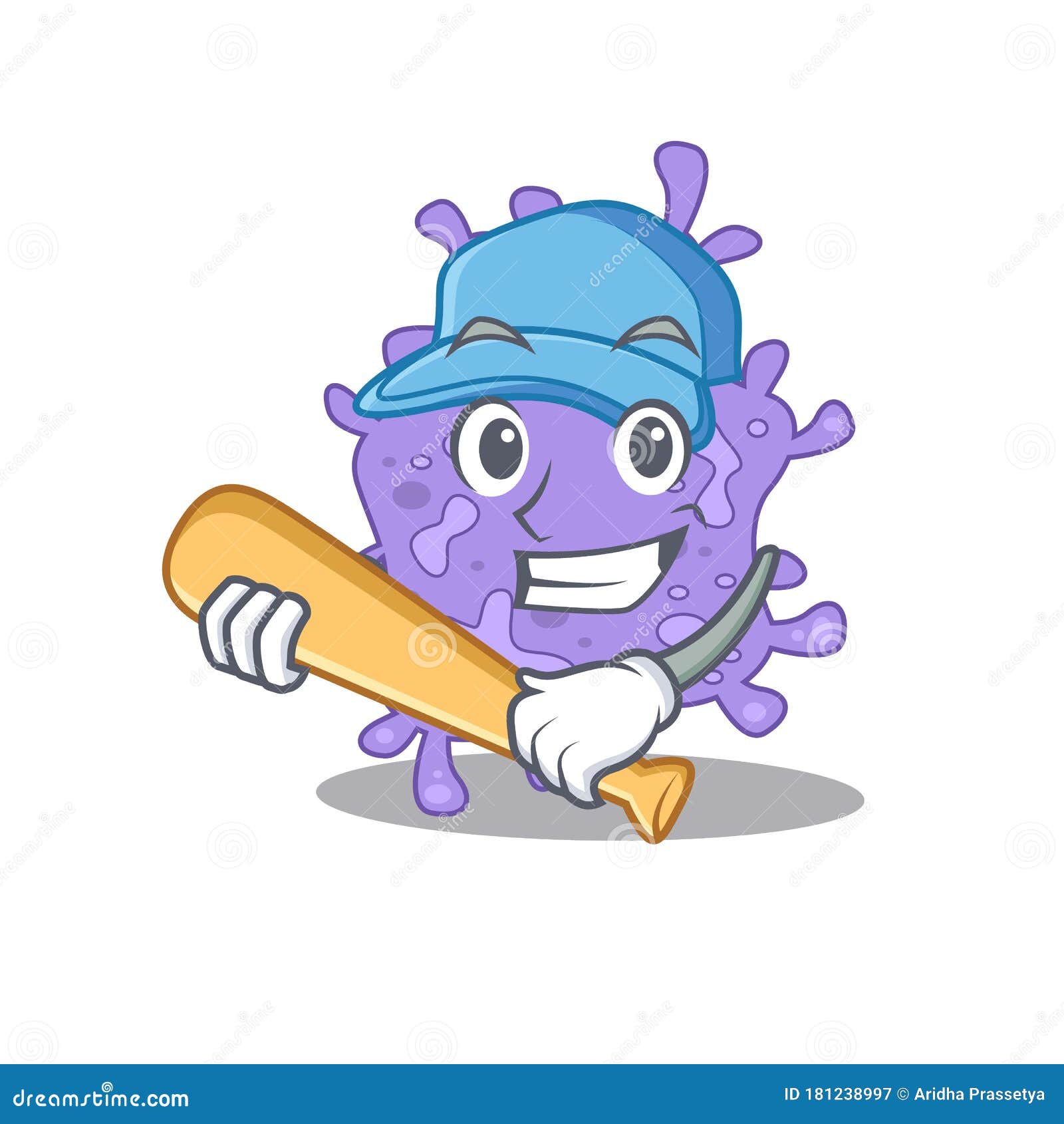 An Picture Of Staphylococcus Aureus Cartoon Design Concept Holding A ...