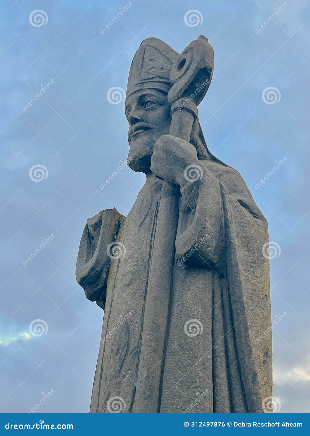 Statue of Saint Patrick at Down Patrick Head Editorial Photo - Image of ...