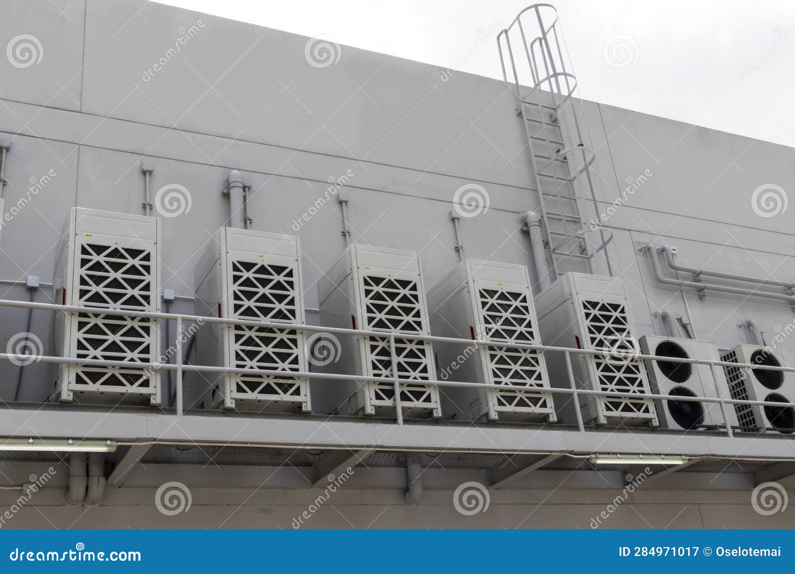 Picture of a Steel Frame To Support the Condensing Unit.,Air ...