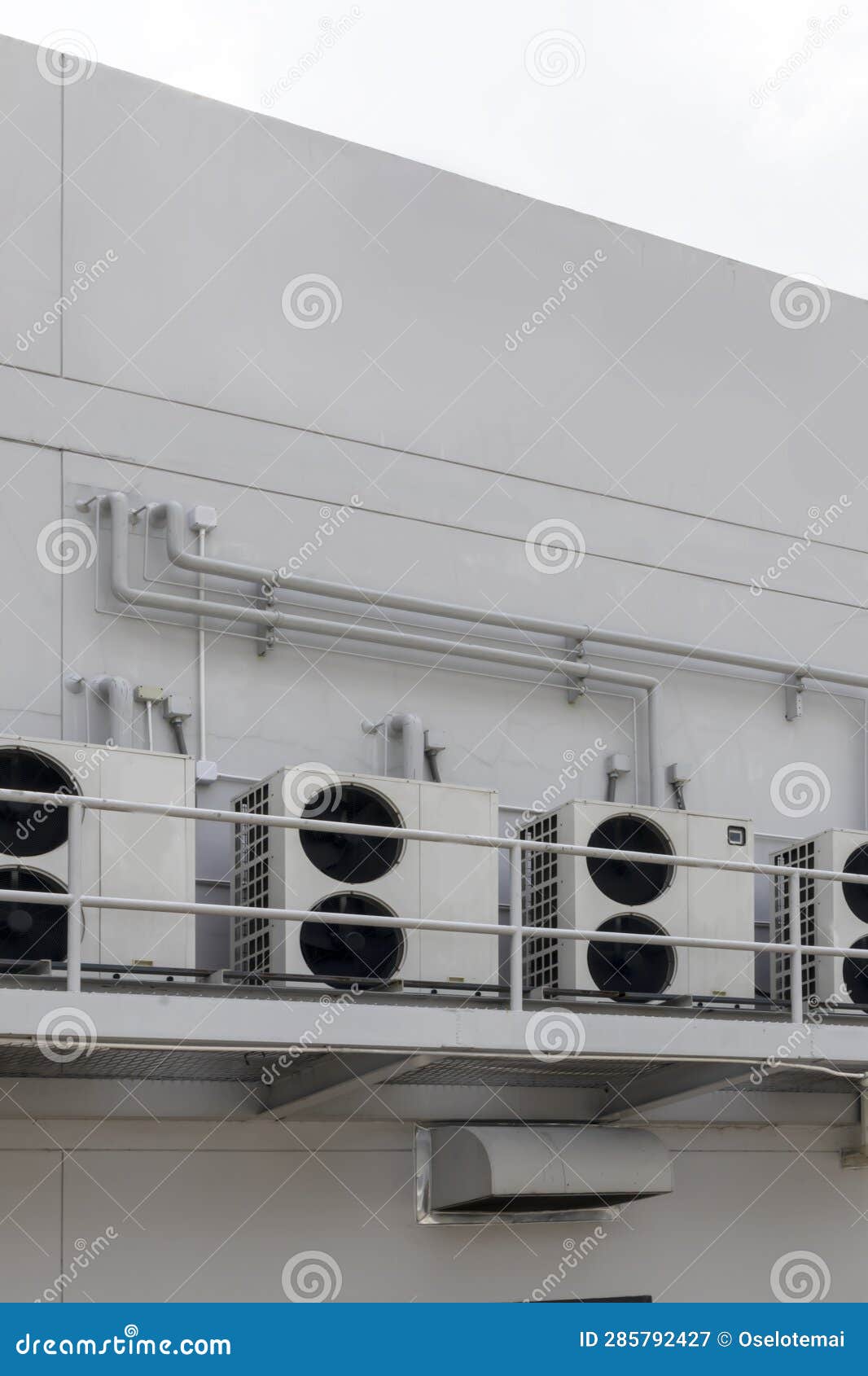 Picture of a Steel Frame To Support the Condensing Unit.,Air ...