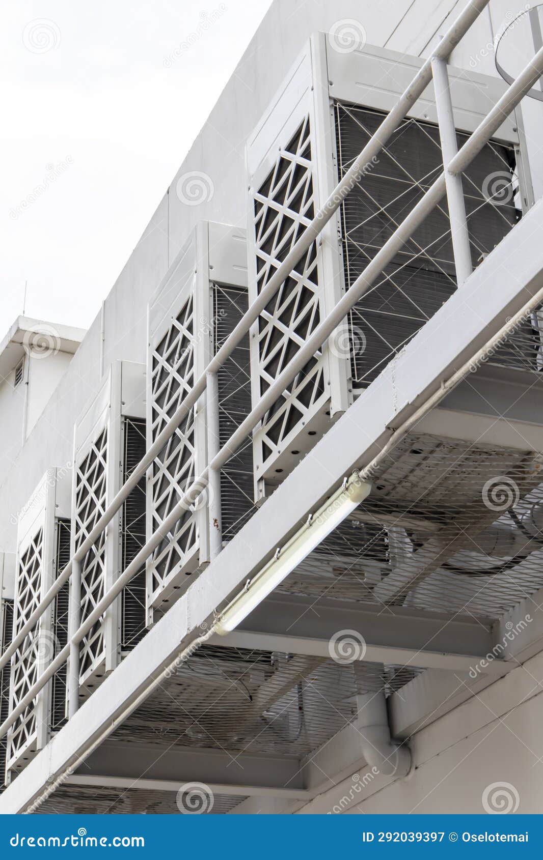 Picture of a Steel Frame To Support the Condensing Unit.,Air ...