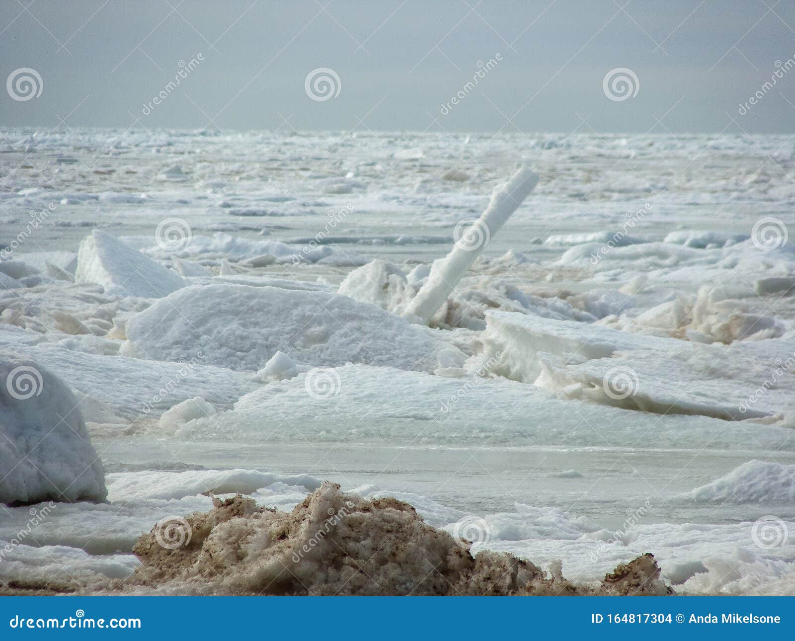 Picture with Stone and Ice Formations Stock Photo - Image of nature ...