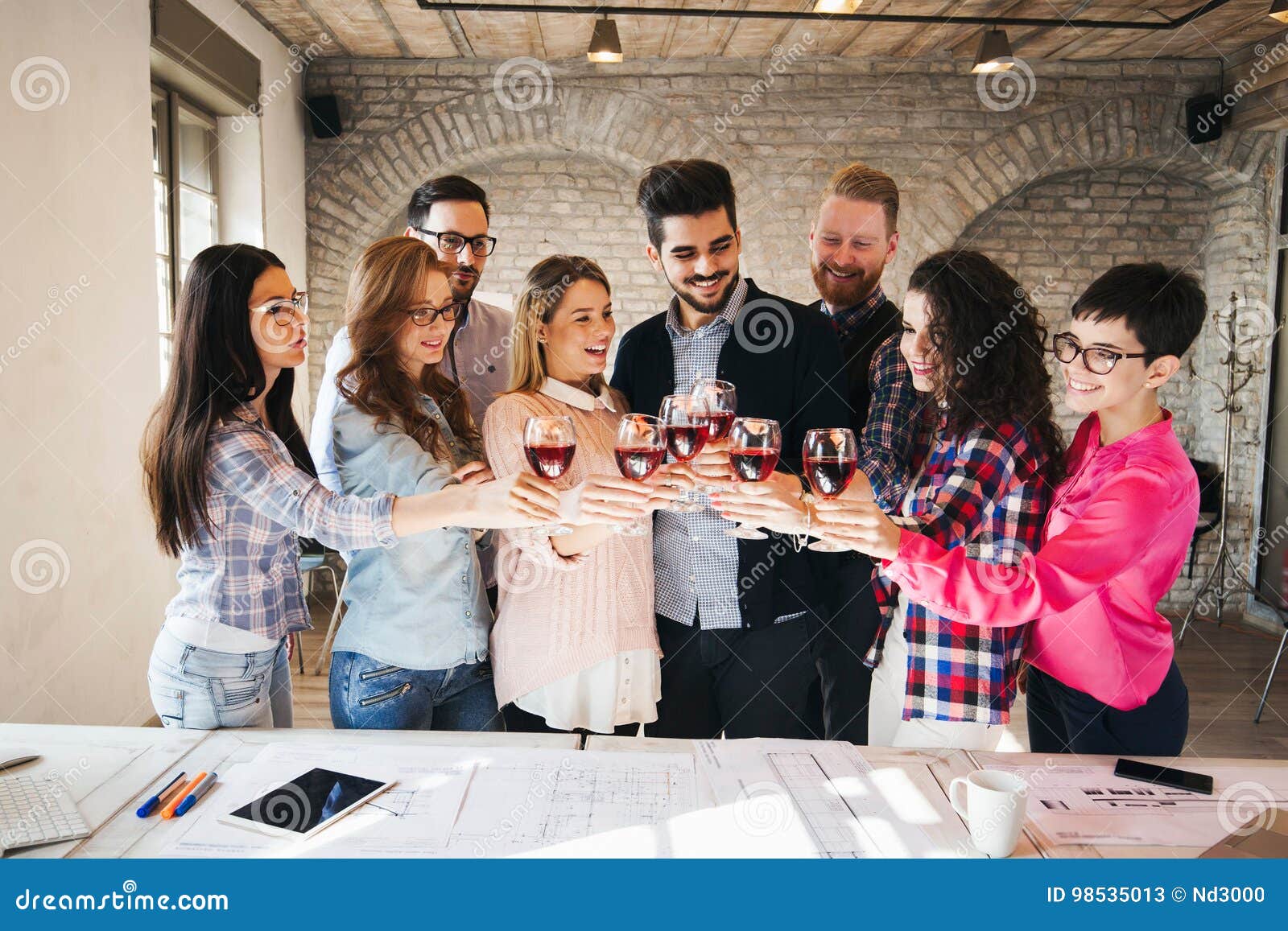 Picture of Successful Business Team Having Celebration Stock Image ...