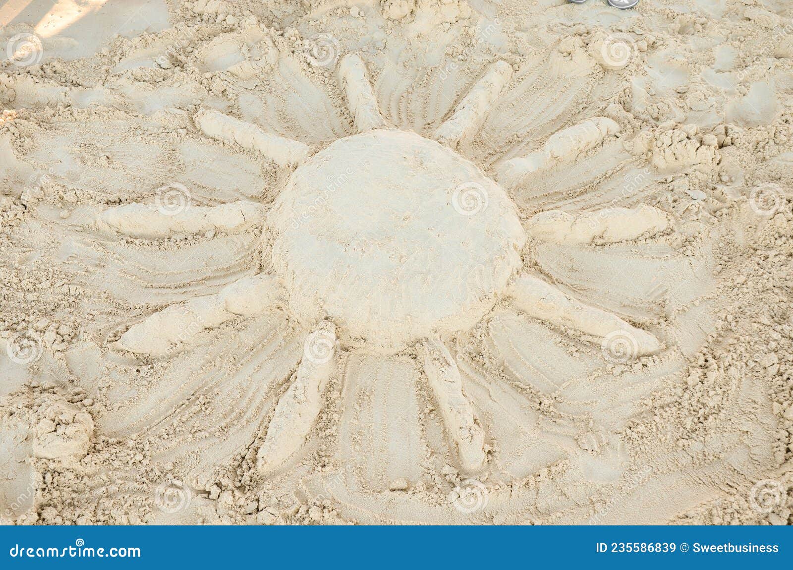 Picture of sun on the sand stock image. Image of sunshine - 235586839