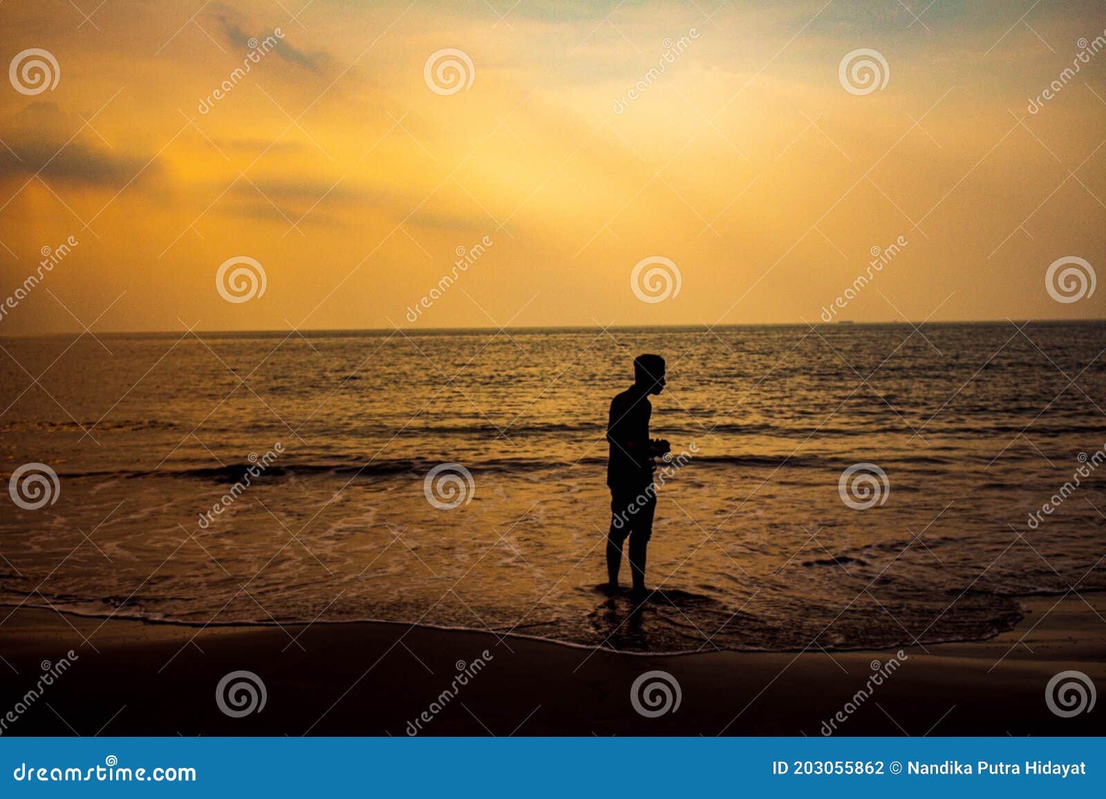 Sunset in the end of world stock photo. Image of lake - 203055862