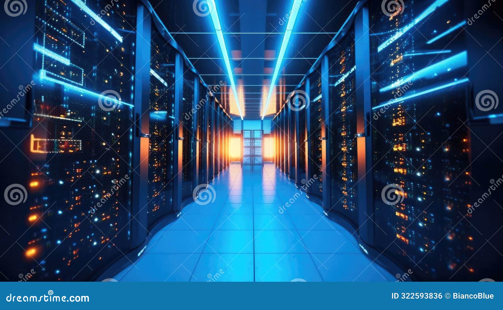 Picture of Supercomputer Big Server, Technology in Modern Globalization ...