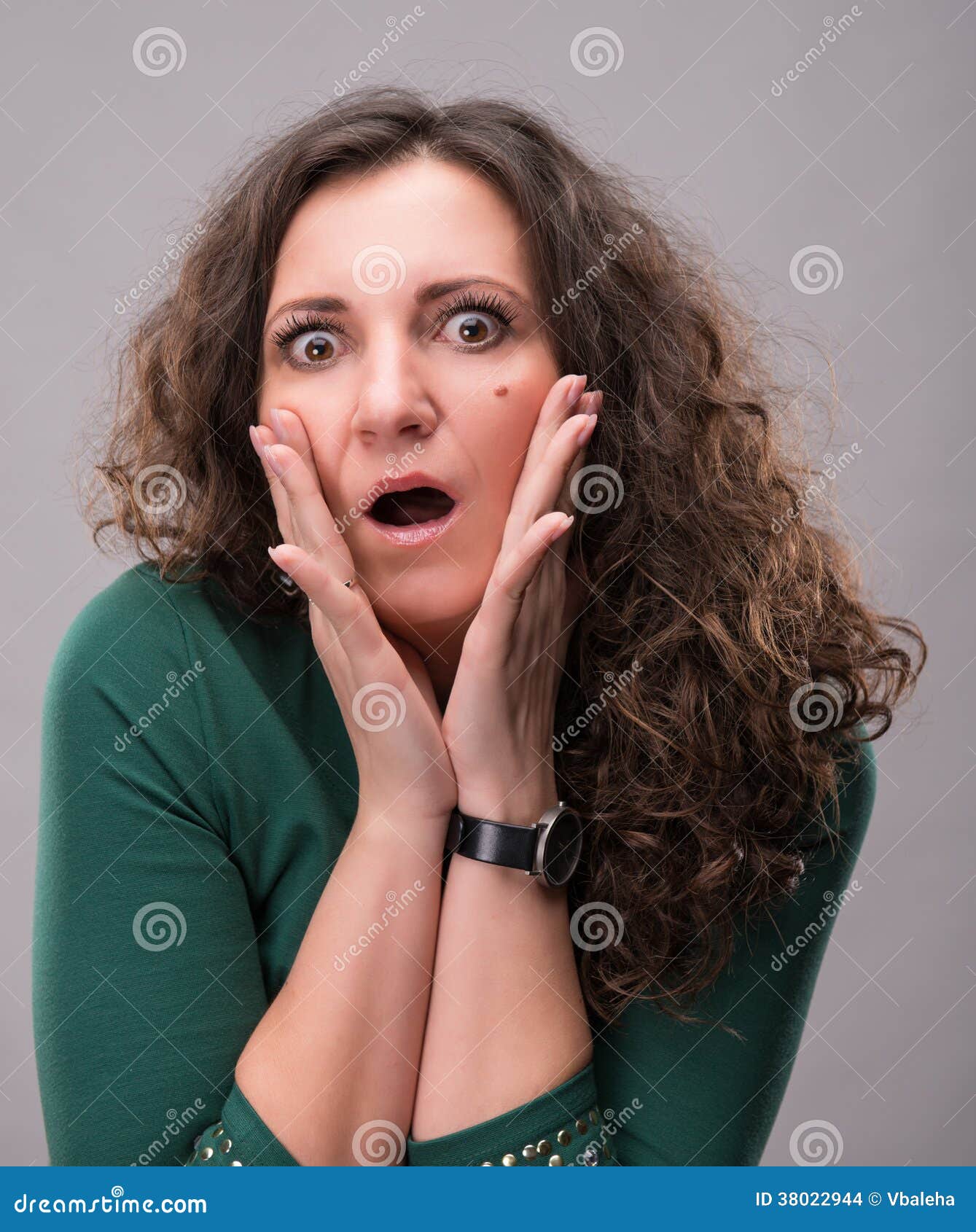 Picture of surprised woman stock photo. Image of bright - 38022944