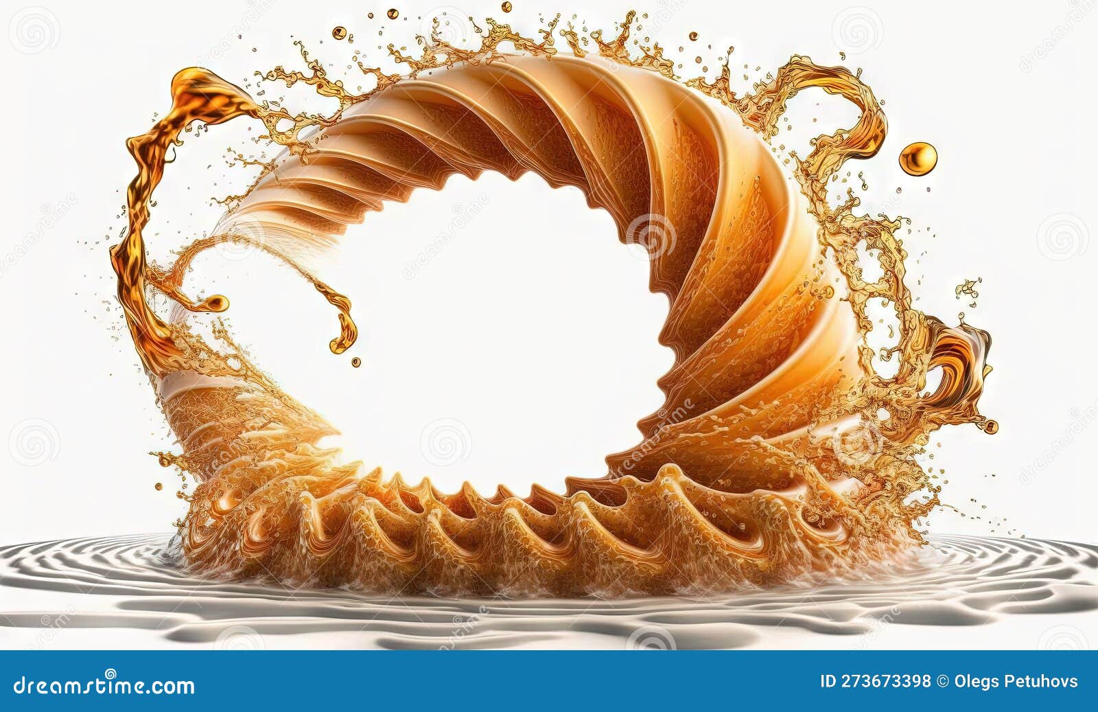 A Picture of a Swirl of Liquid in the Water with a White Background ...