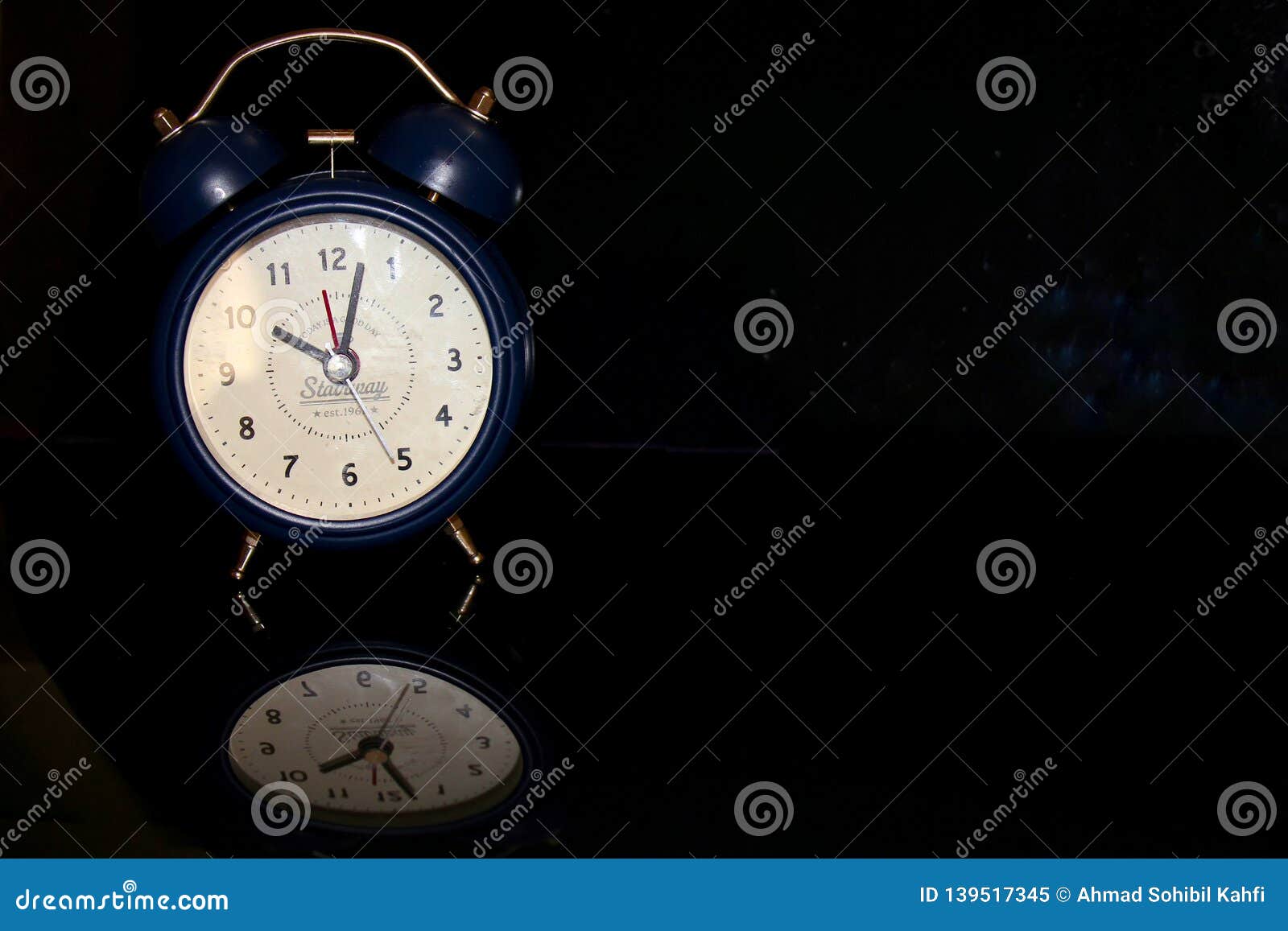 Table Watch and Its Reflection Stock Image - Image of appears ...