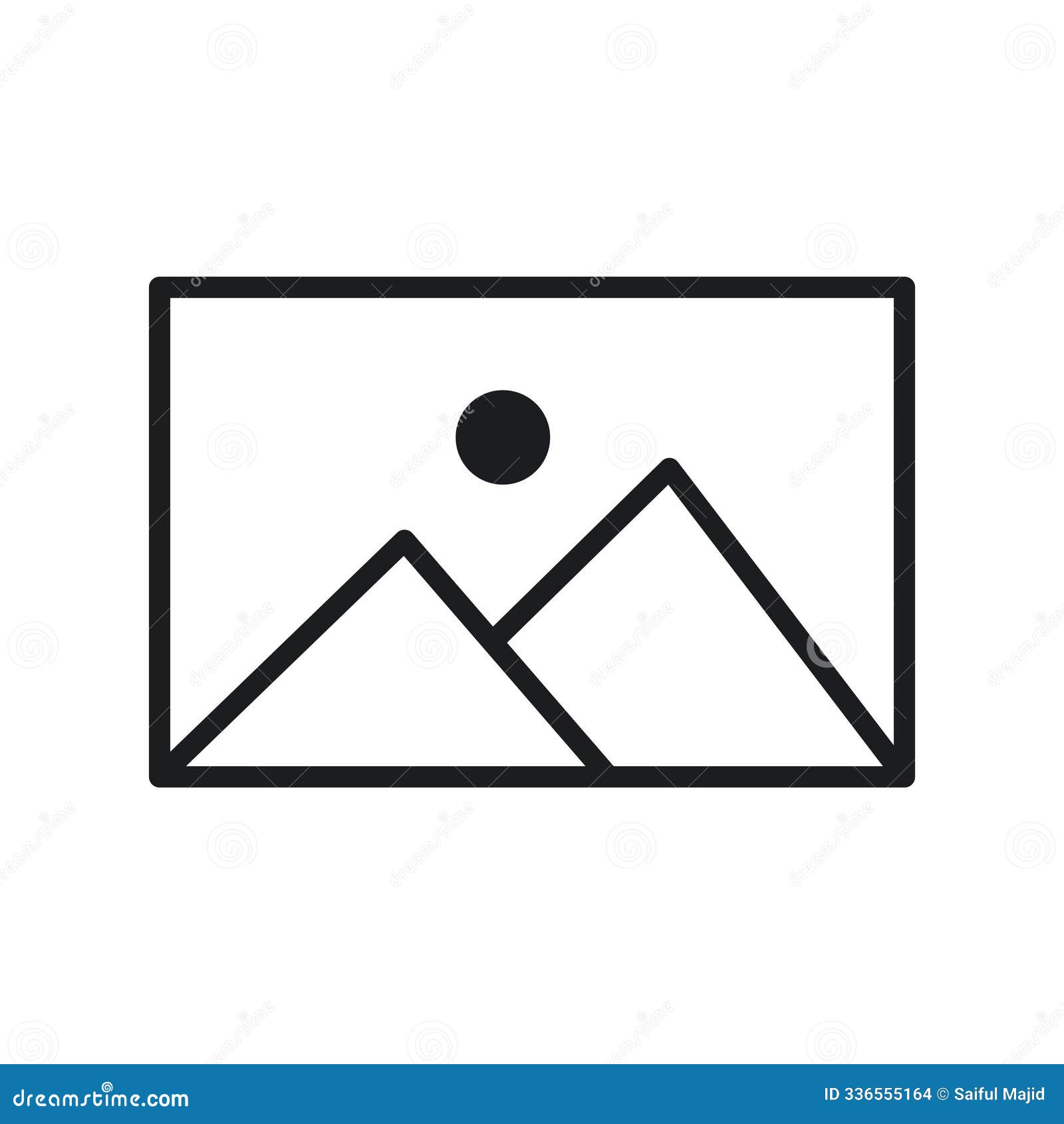 Picture Template Icon stock illustration. Illustration of file - 336555164