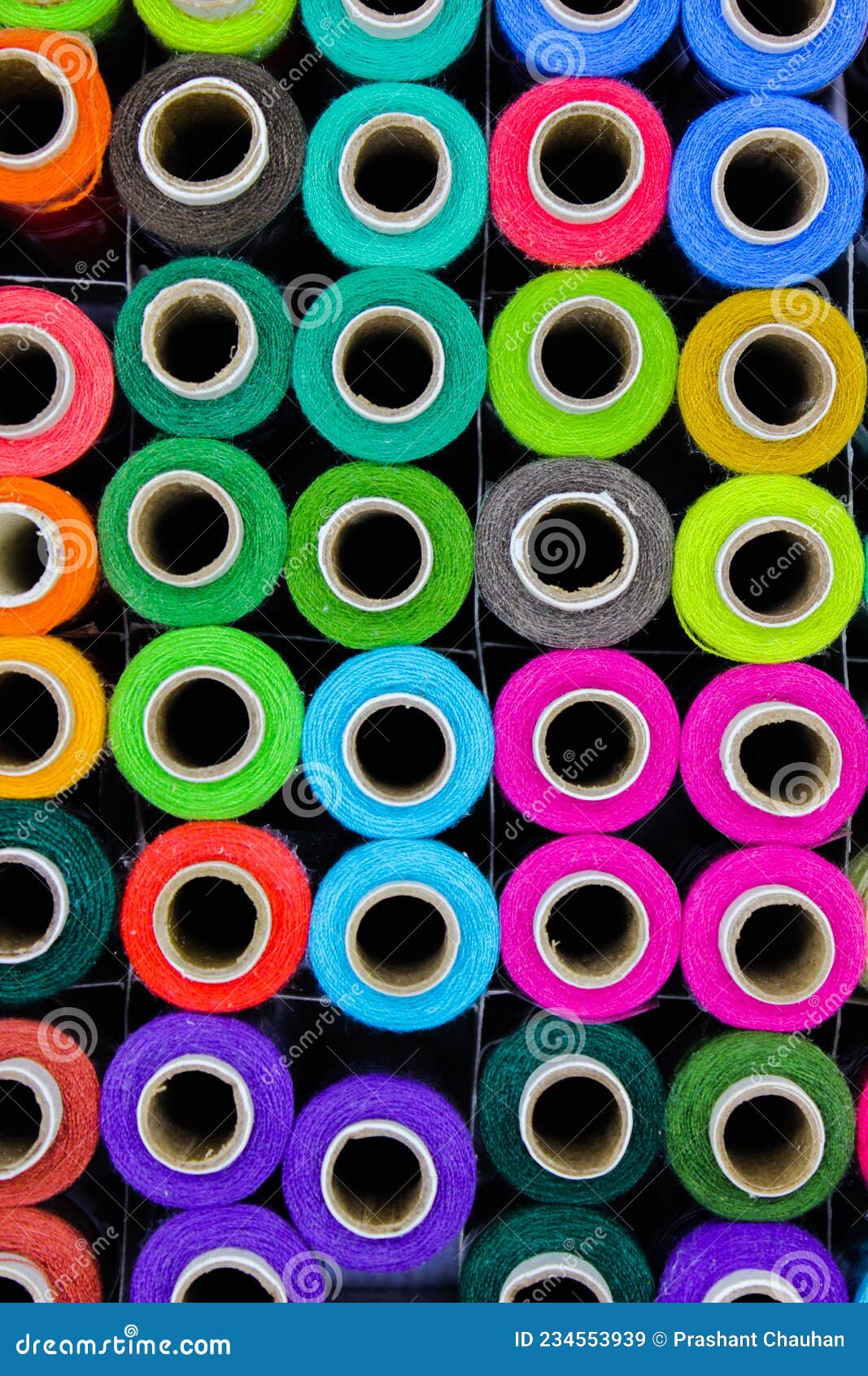 Thread Rolls In Different Colors Royalty-Free Stock Photography ...