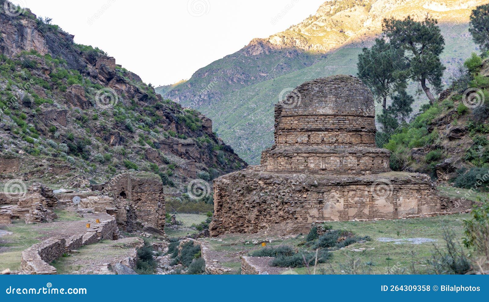 The Picture of a Tokar Dara Main Large Stupa Stock Photo - Image of ...