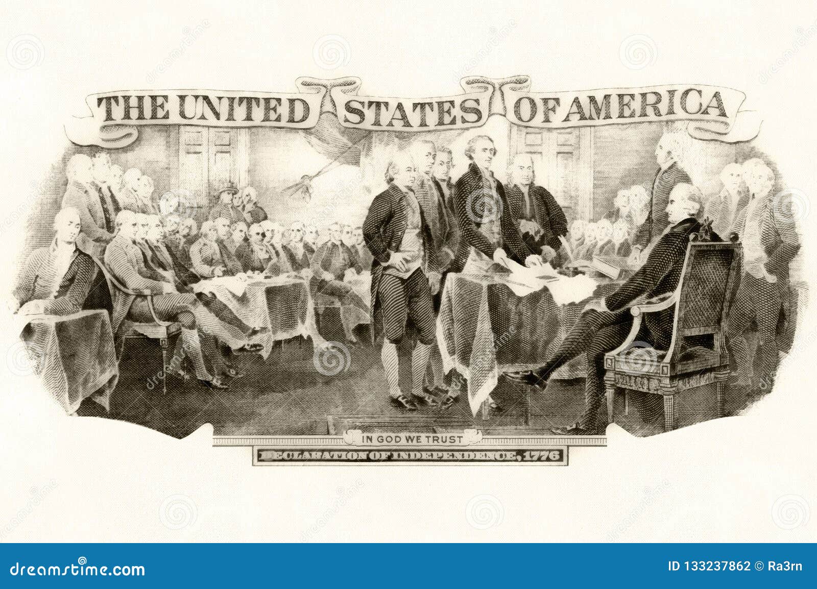 Picture on the Topic of Declaration of Independence Stock Illustration ...