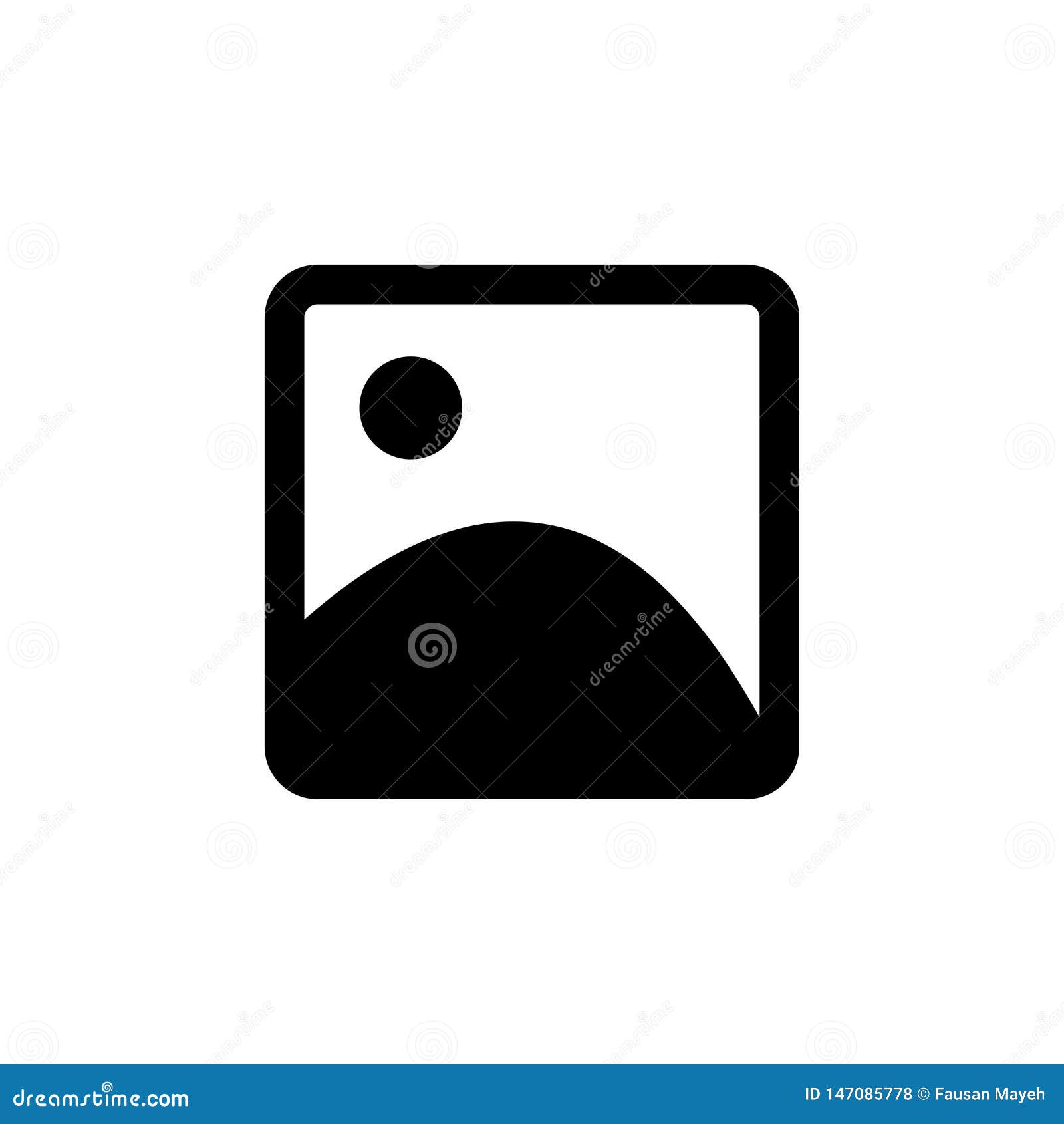 Picture Vector Icon.Vector Illustration of Solid Image Icon. Photo Icon ...
