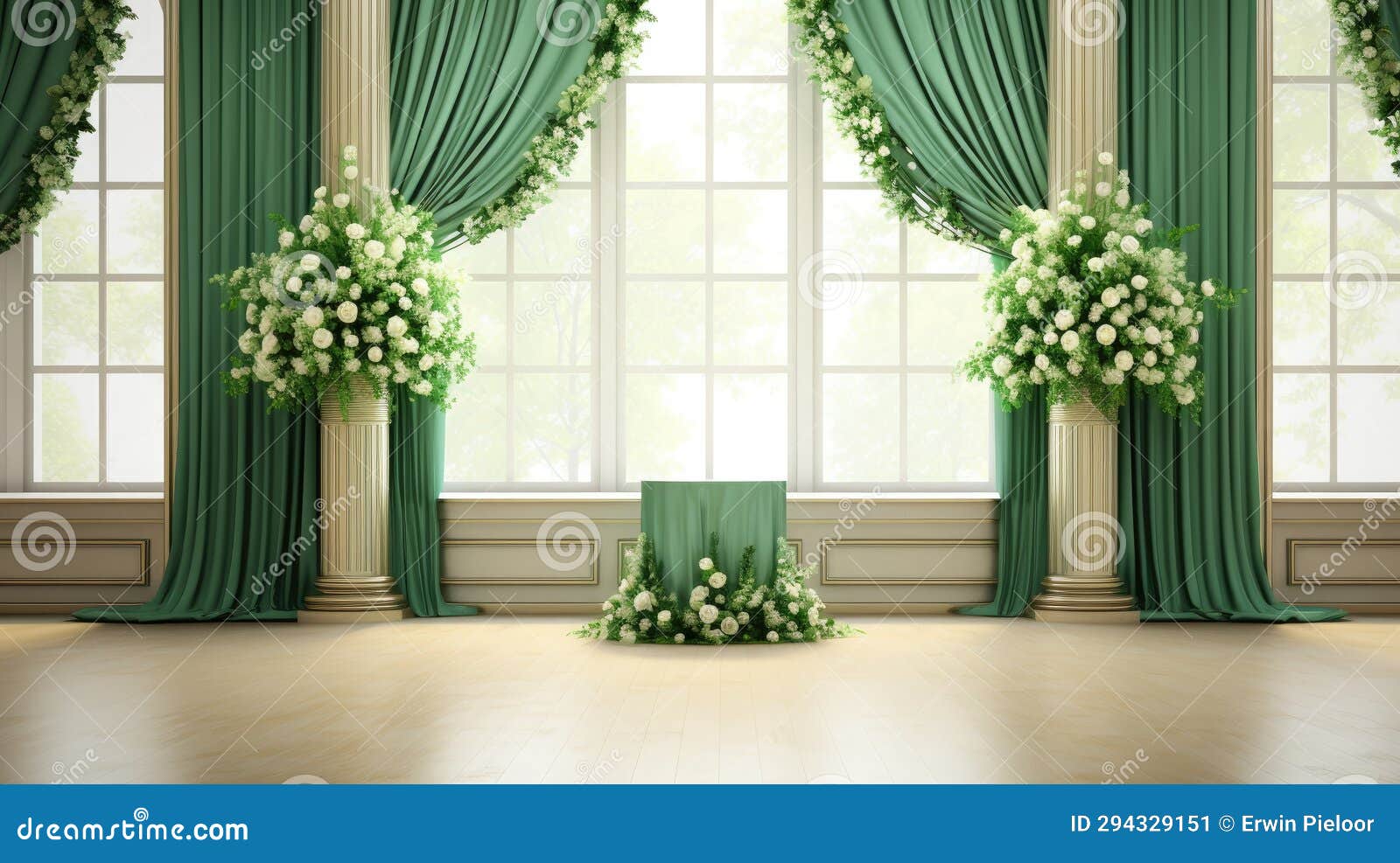 Emerald Dreams Wedding Background Royalty-Free Stock Photo ...