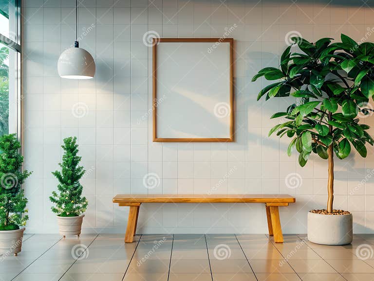 Picture on the Wall Serving As a Barrier Creating Visual Separation in ...