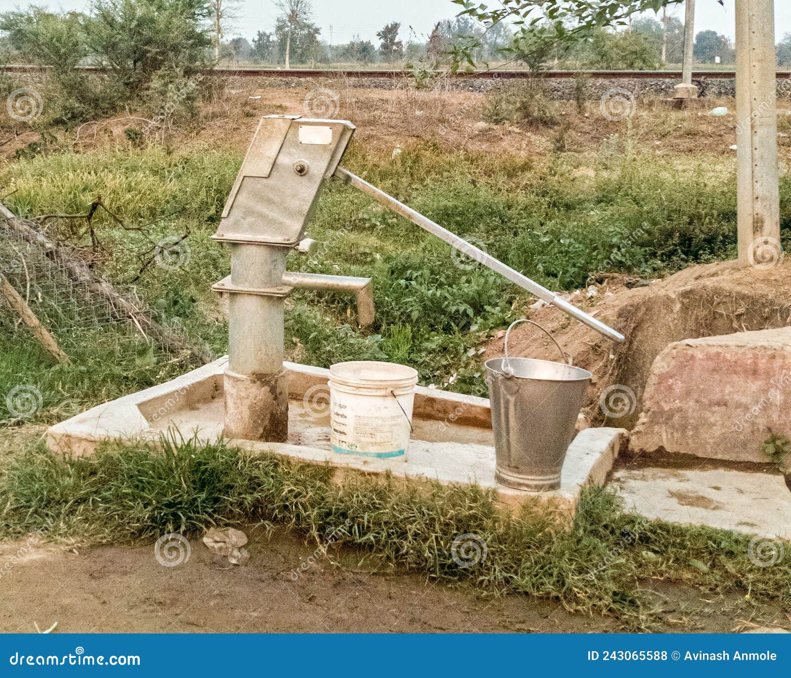 This is the Picture of Water Hand Pump Stock Photo - Image of water ...