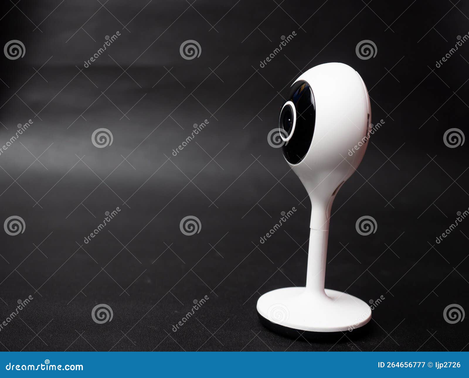 Picture of a White Table Top IP CCTV Camera with Modern Design on a ...