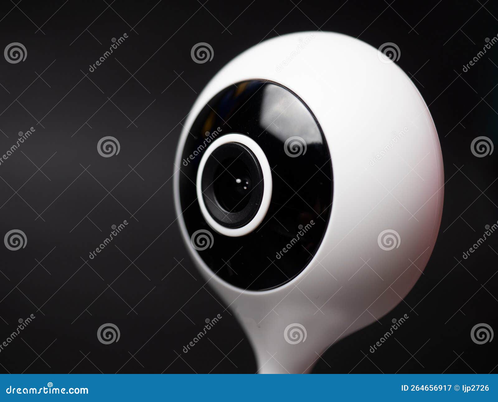 Picture of a White Table Top IP CCTV Camera with Modern Design on a ...