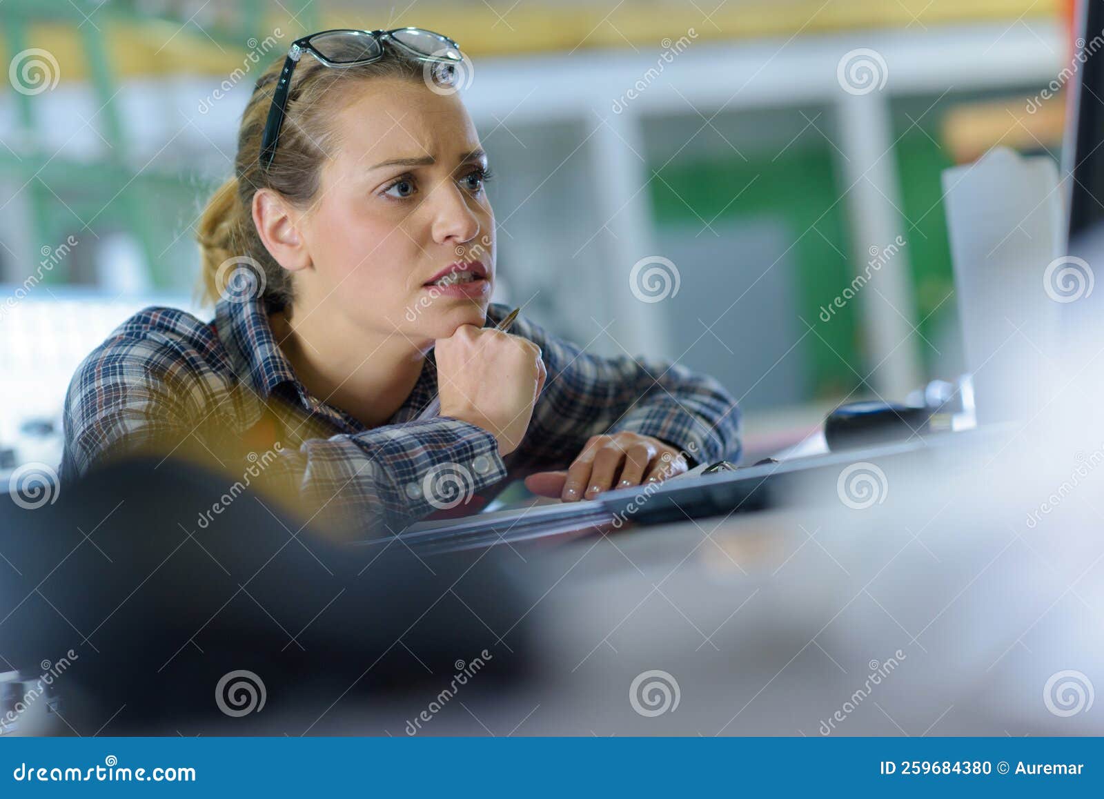 Picture Woman Thinking Deeply Stock Photo - Image of student, solving ...