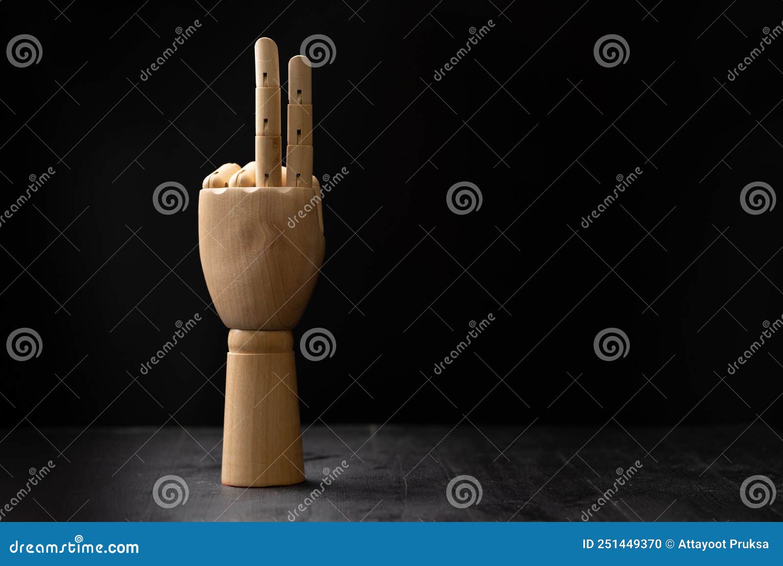 A sign wooden hand stock photo. Image of finger, black - 251449370