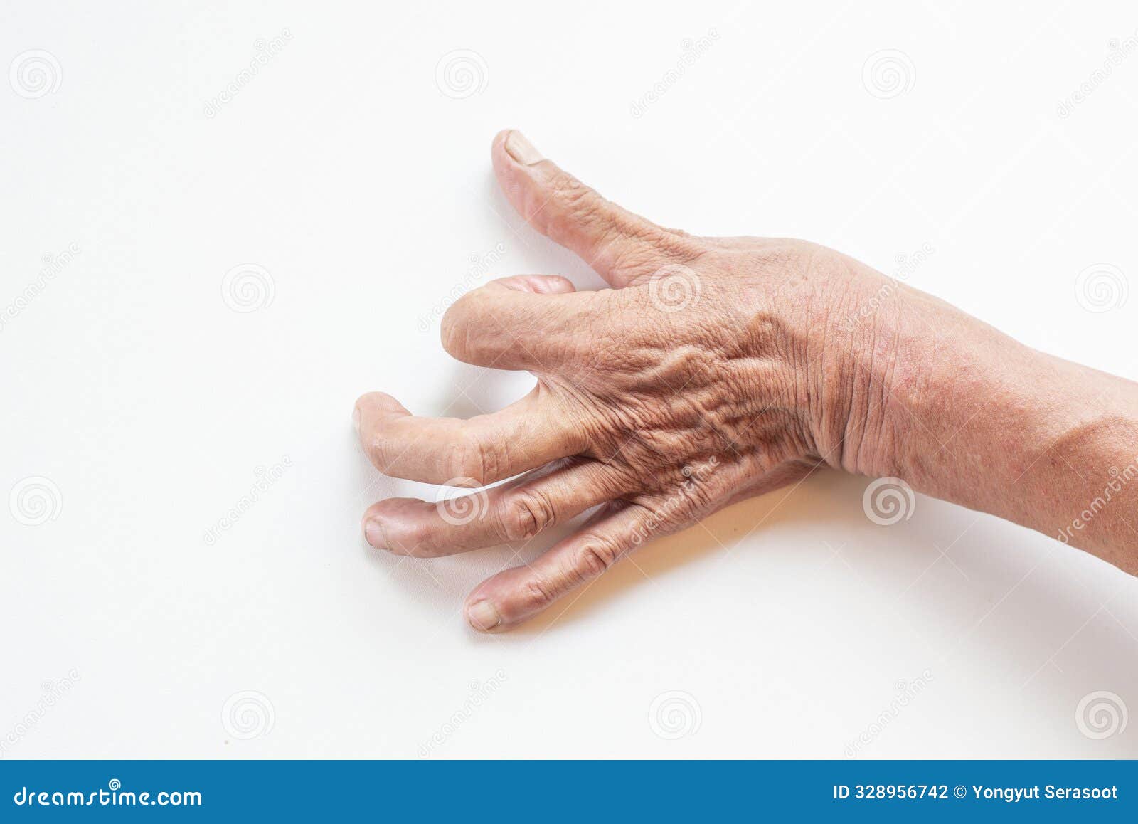 A Picture of a Wrinkled Old Hand Stock Photo - Image of member, anatomy ...