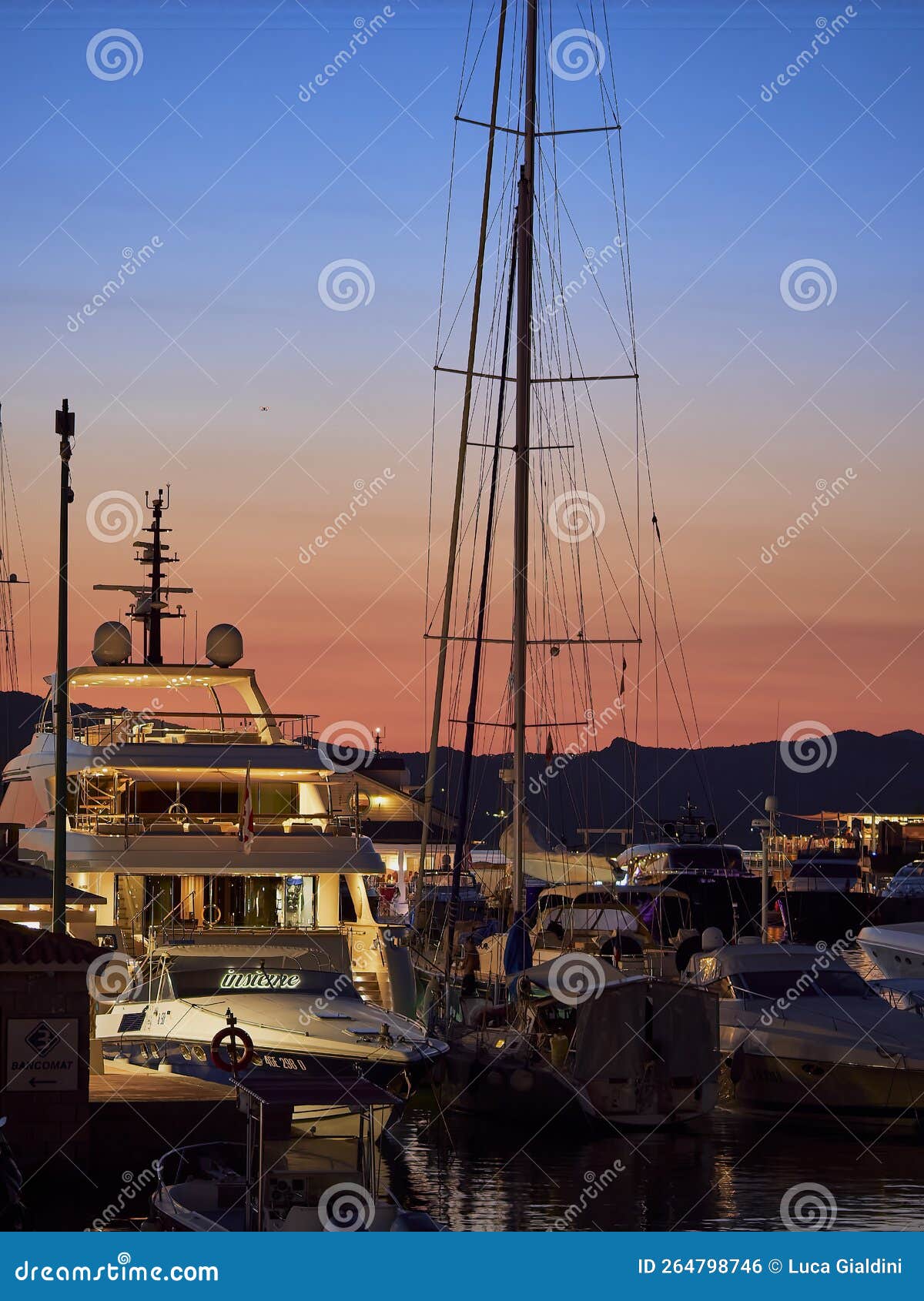 A Picture of Yatch in the Harbor Editorial Photo - Image of panoramic ...