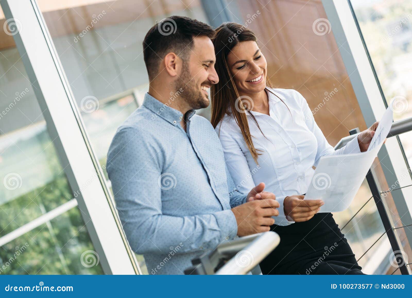 Picture of Young Architects Talking about Project Stock Image - Image ...