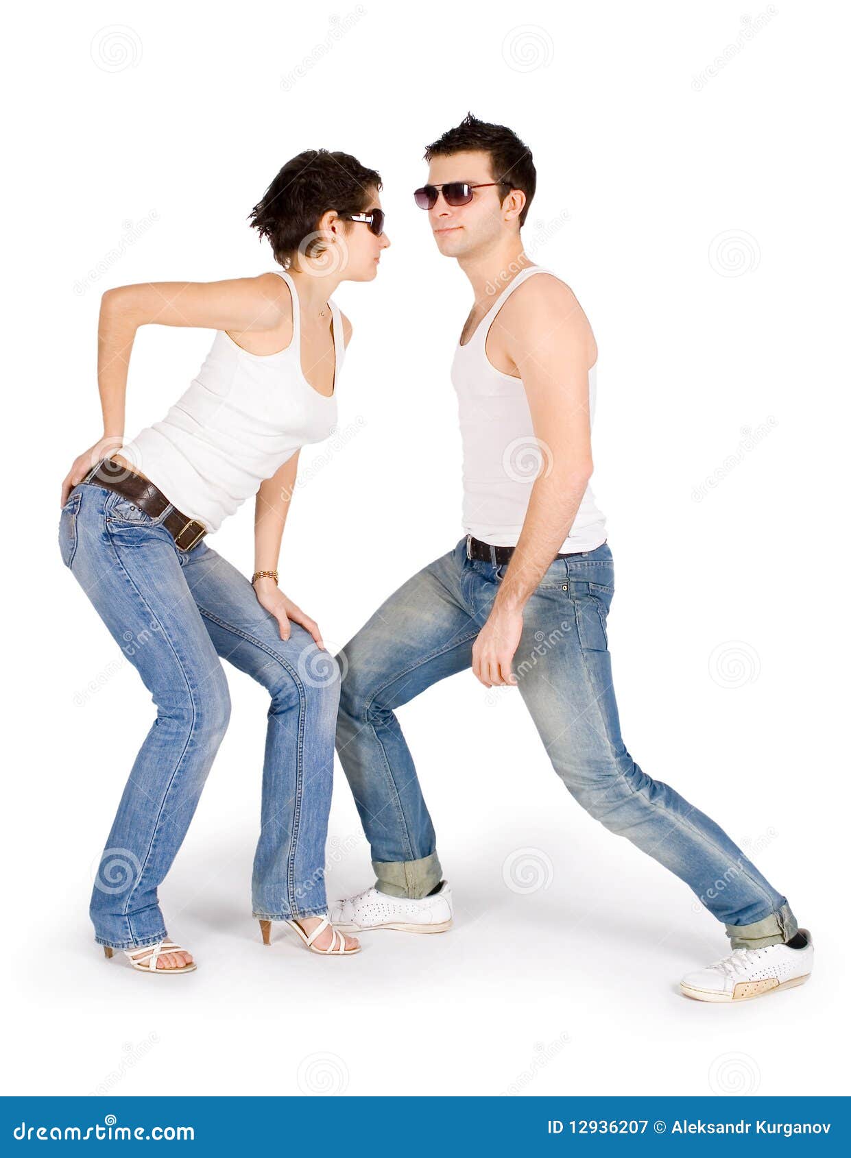 Picture of the Young Handsome Couple Stock Image - Image of laughing ...
