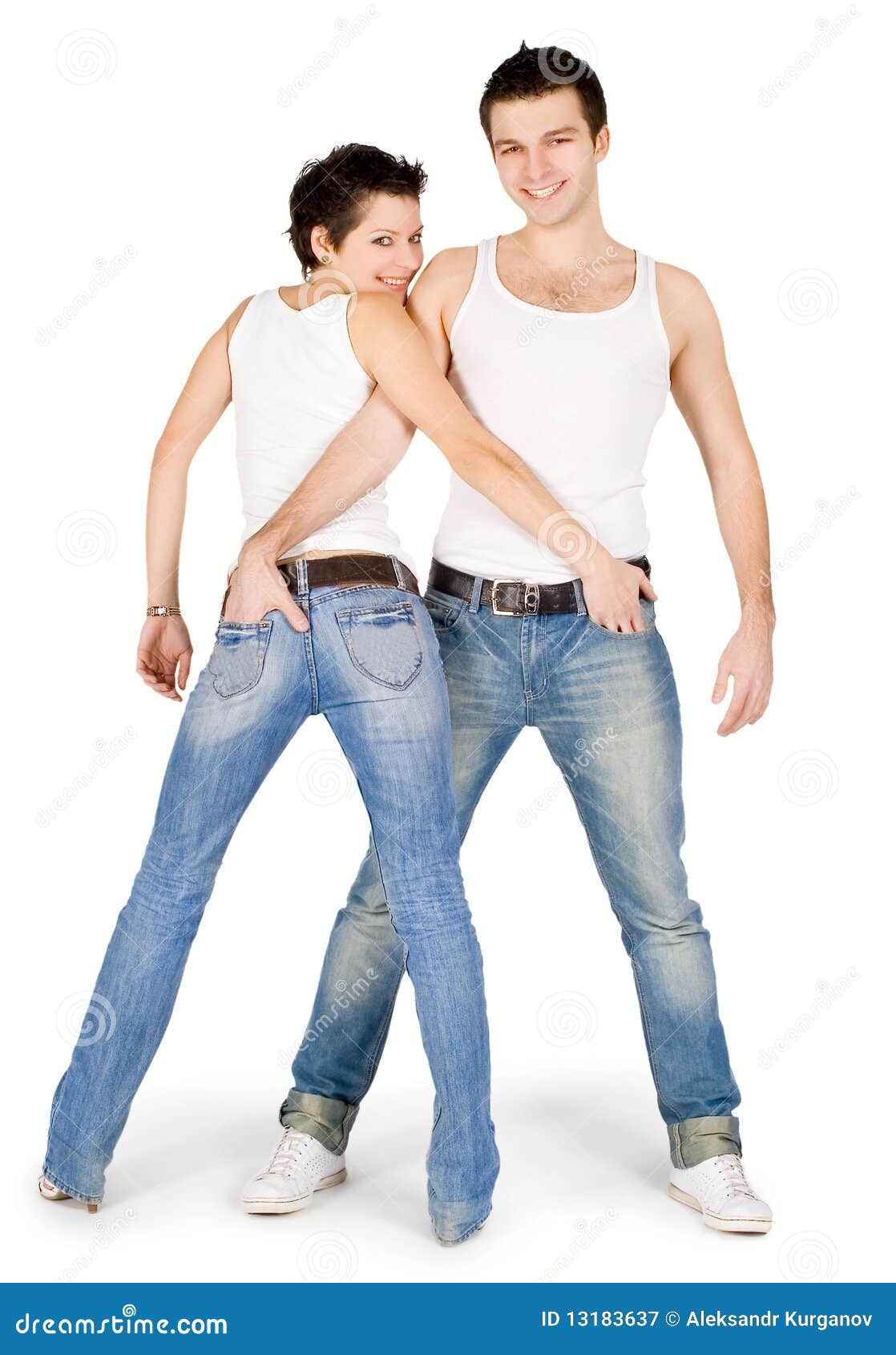 Picture of the Young Handsome Couple Stock Image - Image of lifestyle ...