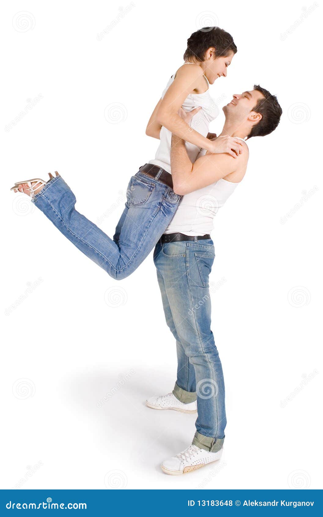 Picture of the Young Handsome Couple Stock Photo - Image of activity ...