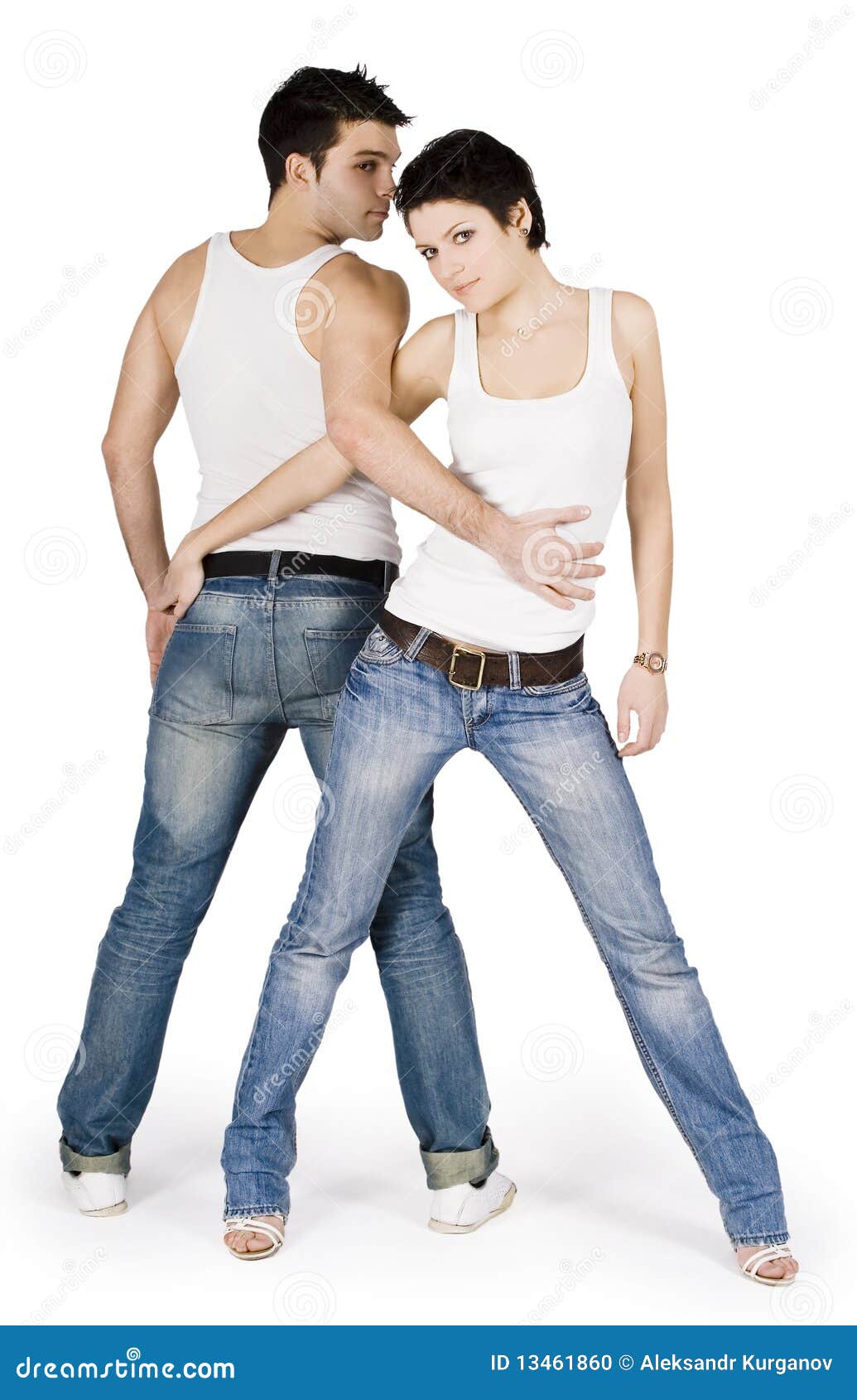 Picture of the Young Handsome Couple Stock Photo - Image of hugging ...