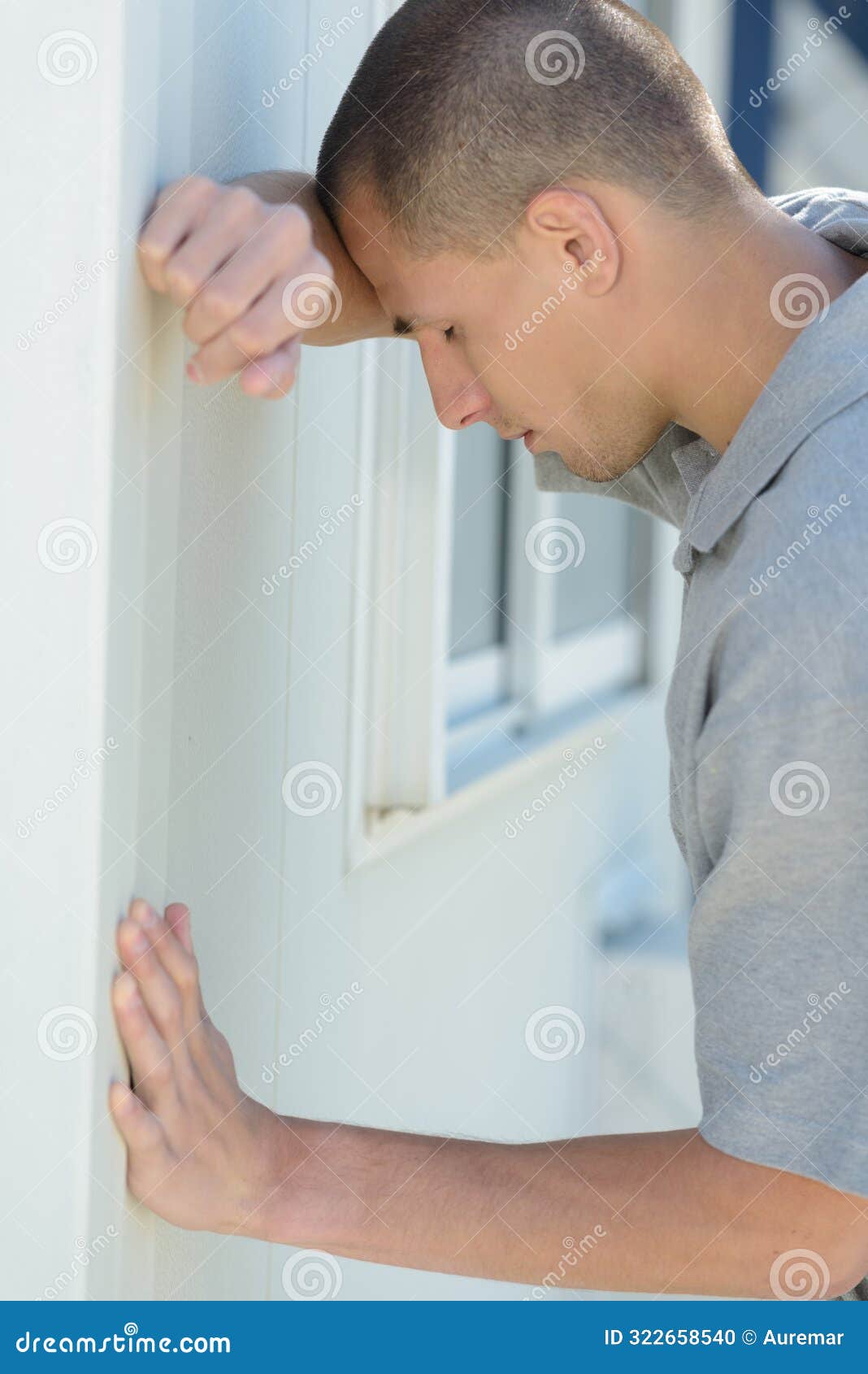 Picture Young Problematic Man Stock Photo - Image of head, young: 322658540