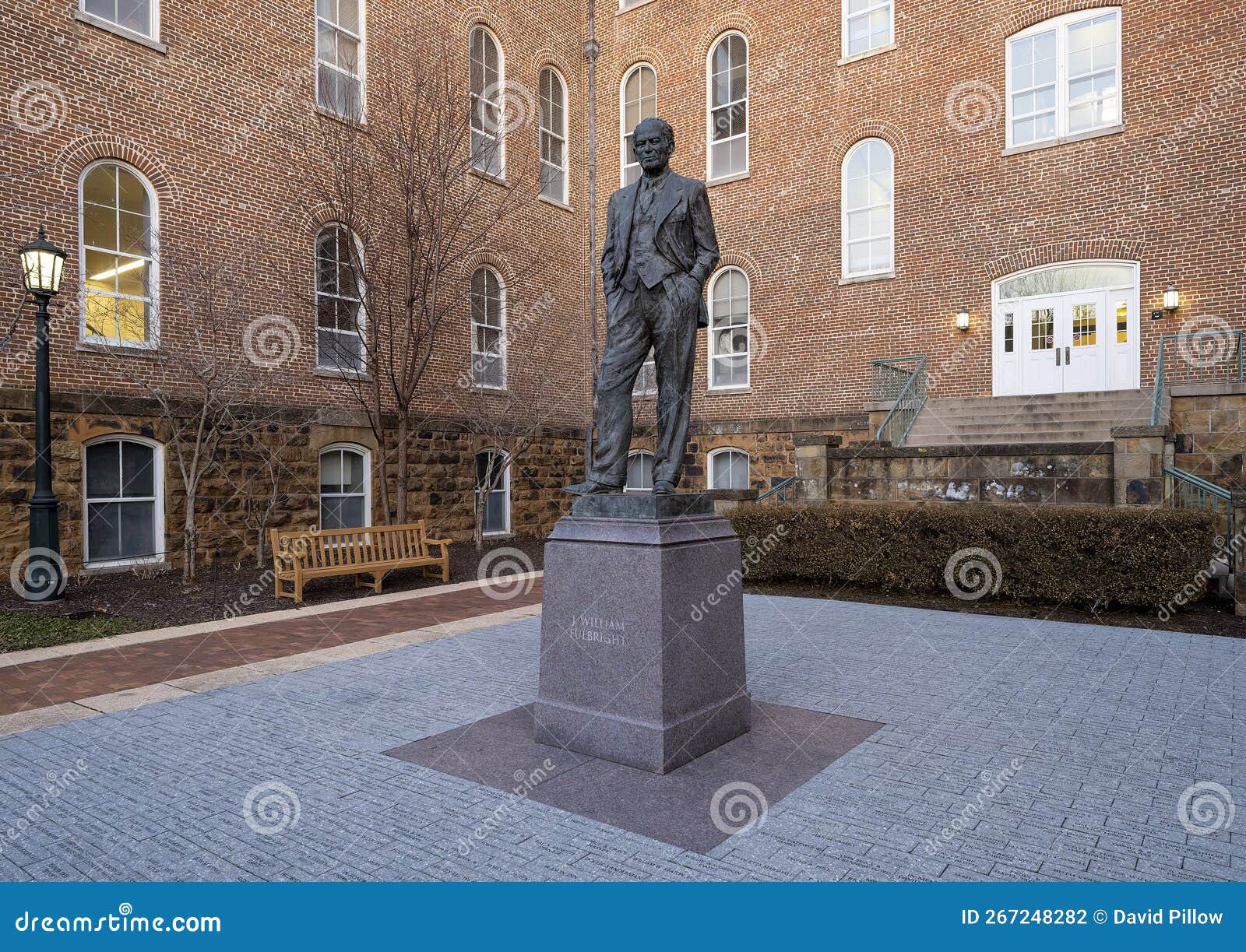 James William Fulbright Statue in the Courtyard of the Main on the ...