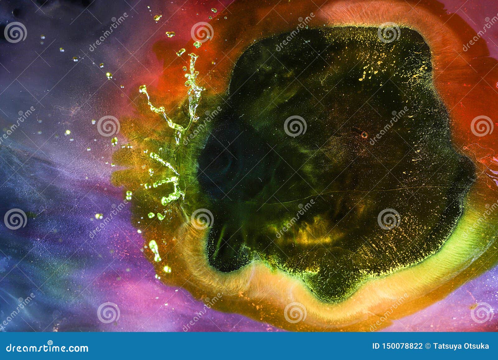 Color Image of Liquid in Dissolving Stock Photo - Image of color ...