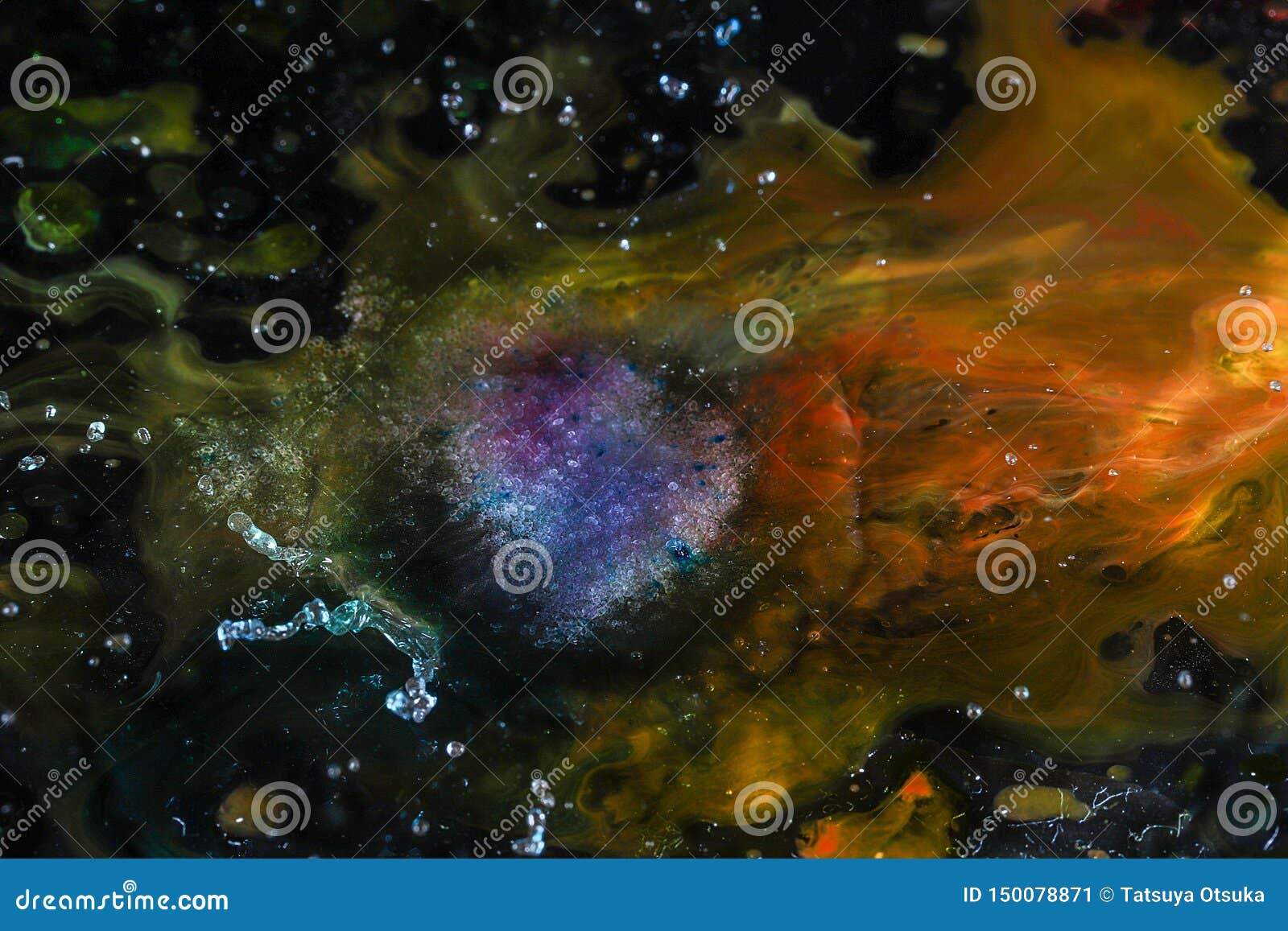 Color Image of Liquid in Dissolving Stock Image - Image of liquid ...