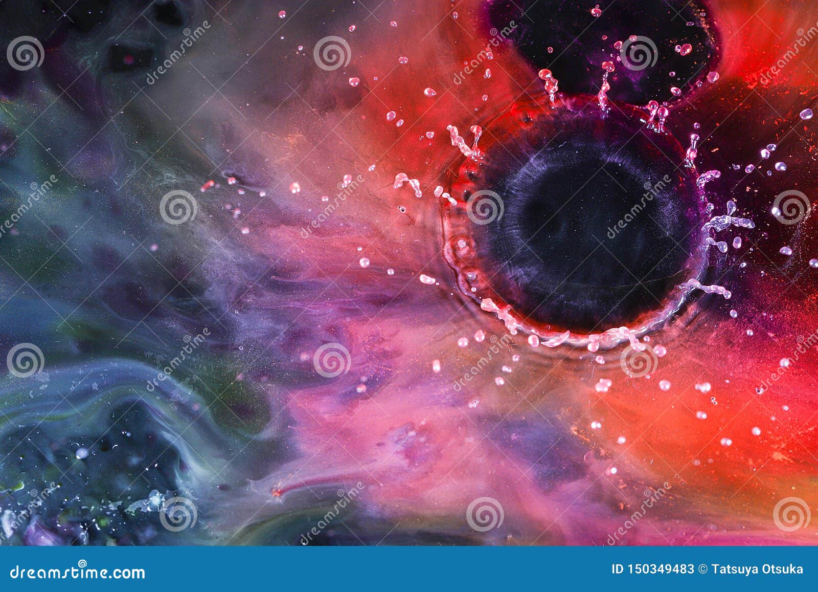 Color Image of Liquid in Dissolving Stock Image - Image of liquid ...