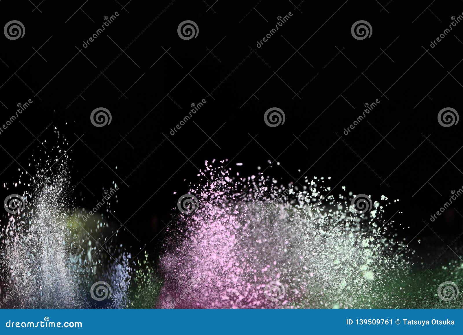 Color powder in scattering stock image. Image of powder - 139509761