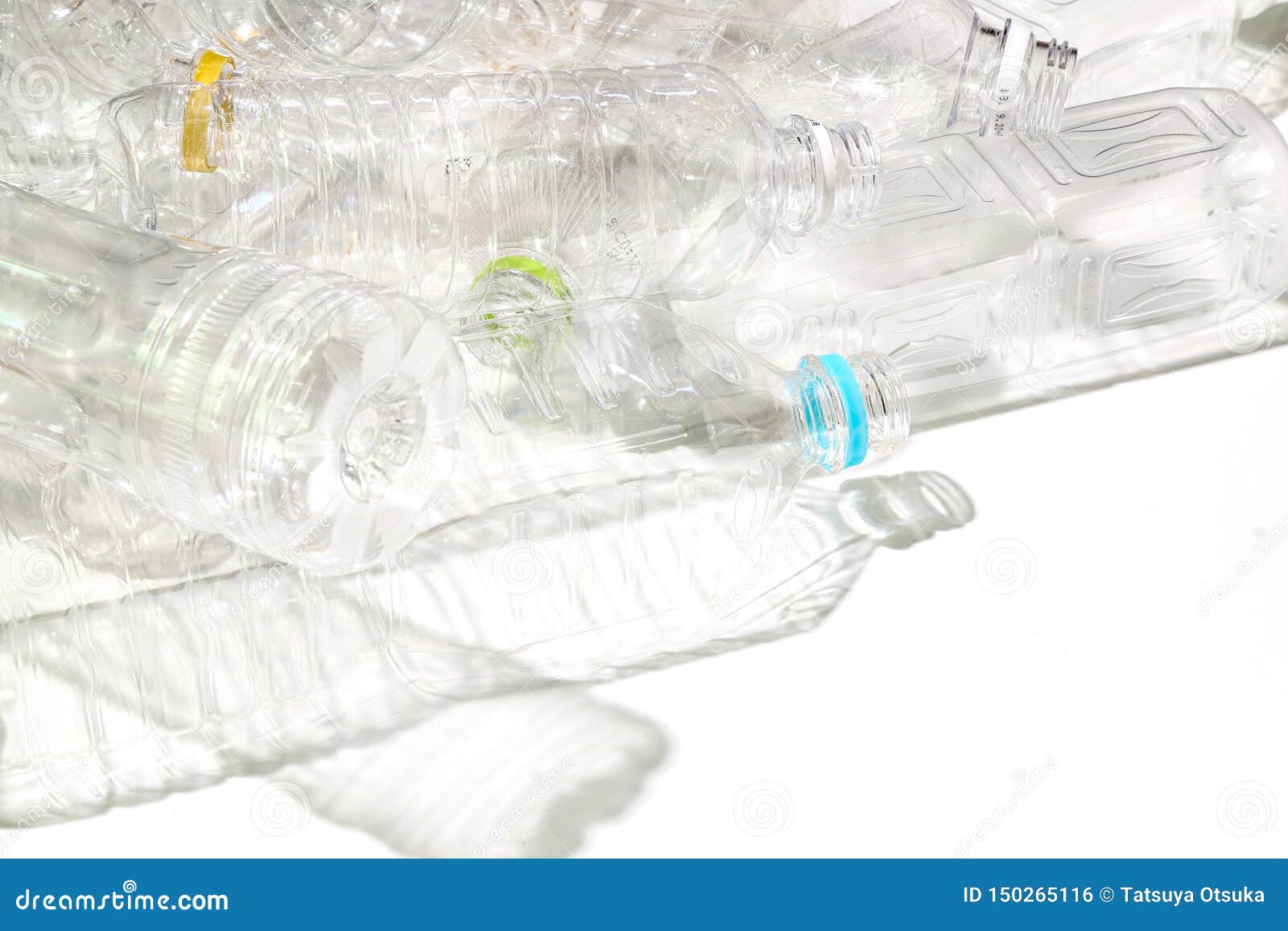 Empty plastic bottles stock photo. Image of waste, environment - 150265116