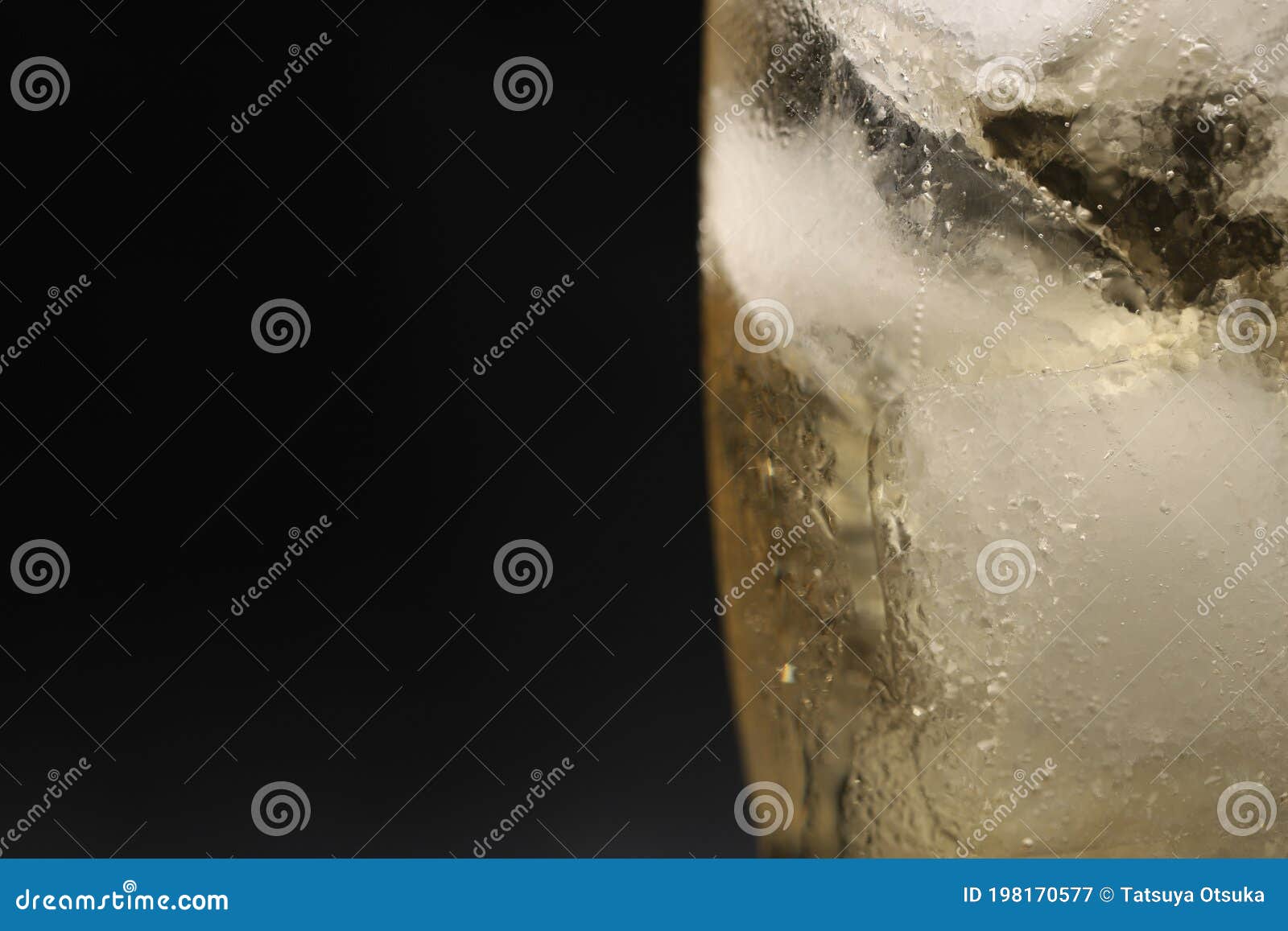 A Glass of Ginger Ale in a Black Background Stock Image - Image of ...