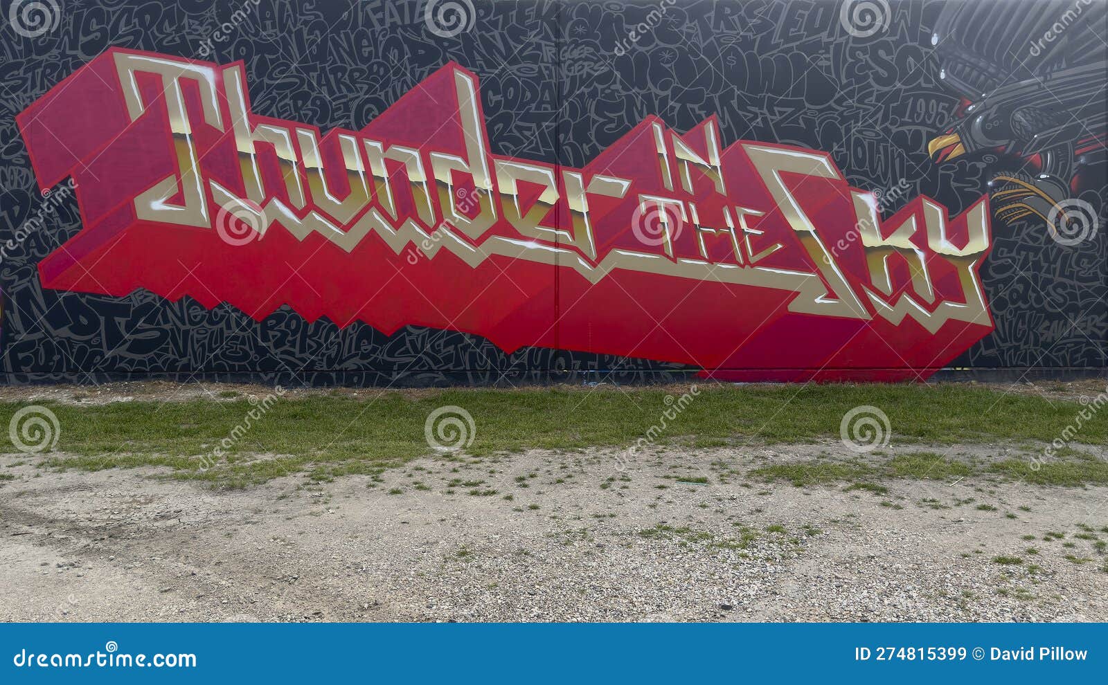 Graffiti Style Mural on an Outside Wall of Deep Ellum Storage for the ...