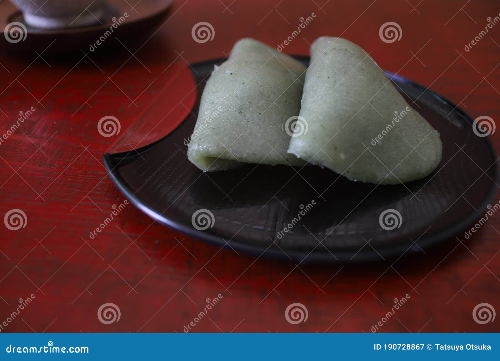 Japanese Riceâ€ flour Dumpling Mixed with Mugwort Stock Image - Image ...