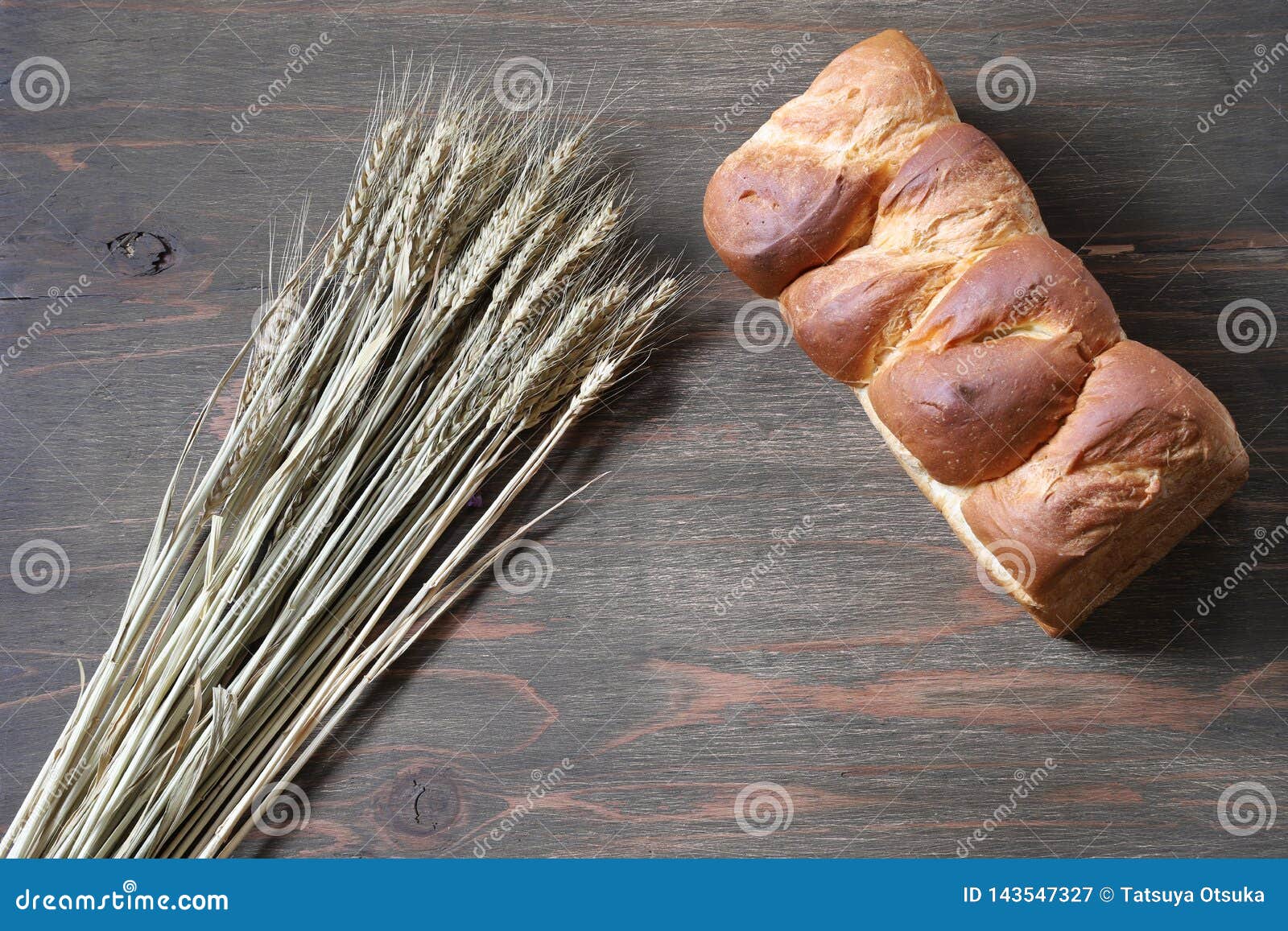 Loaf of bread on the table stock image. Image of white - 143547327