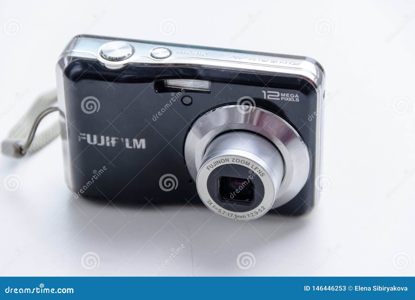 Small Black Camera on a Gray Background Editorial Stock Photo - Image ...