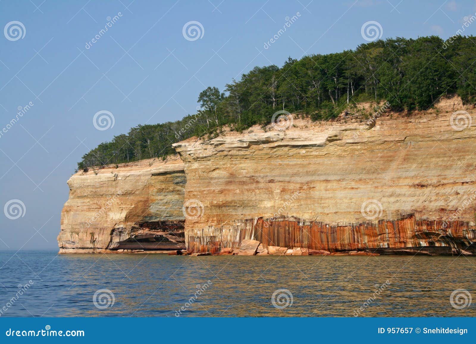 Pictured rock stock image. Image of lake, rocks, nature - 957657