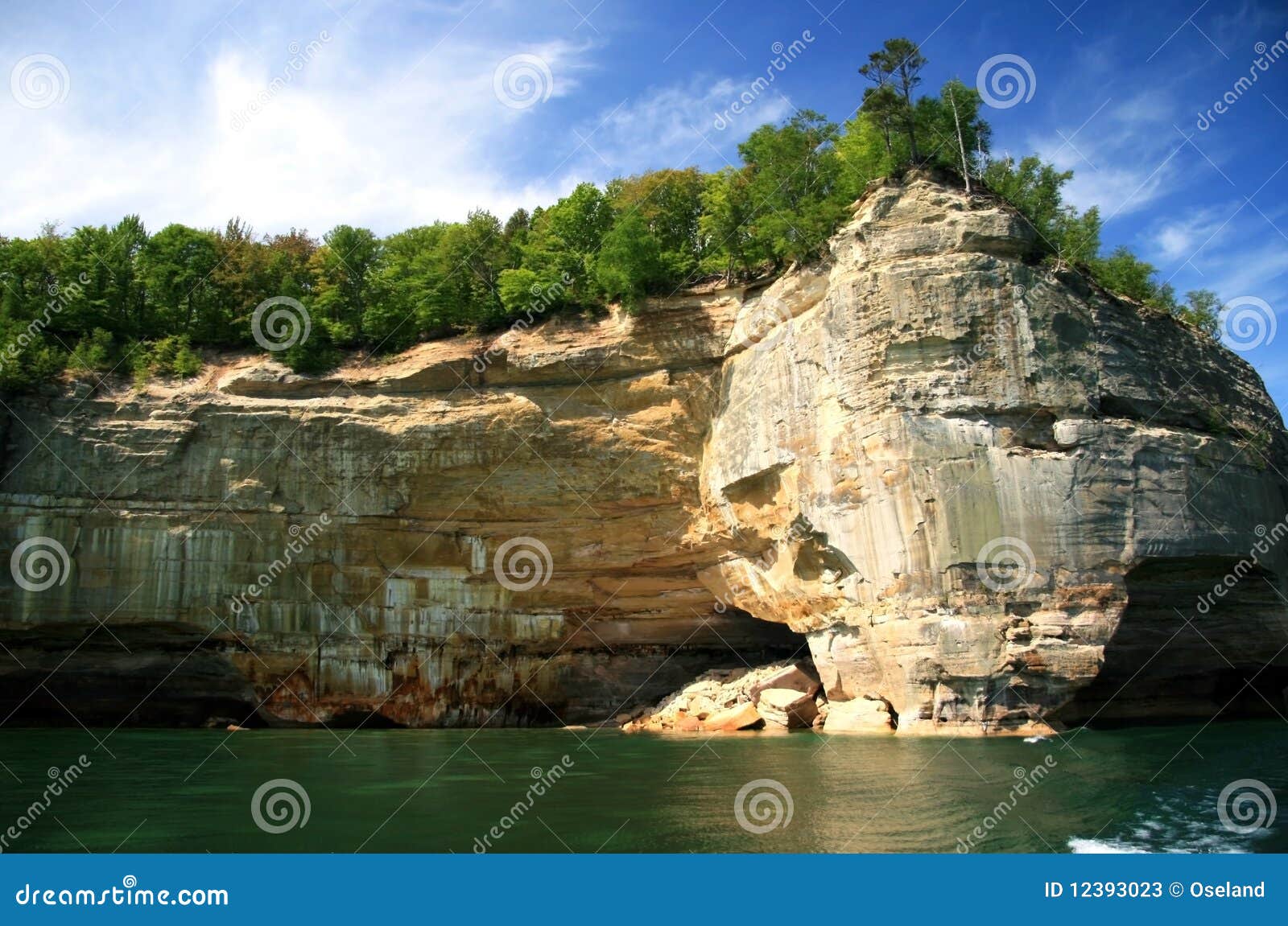 Pictured Rocks stock image. Image of pictured, nature - 12393023