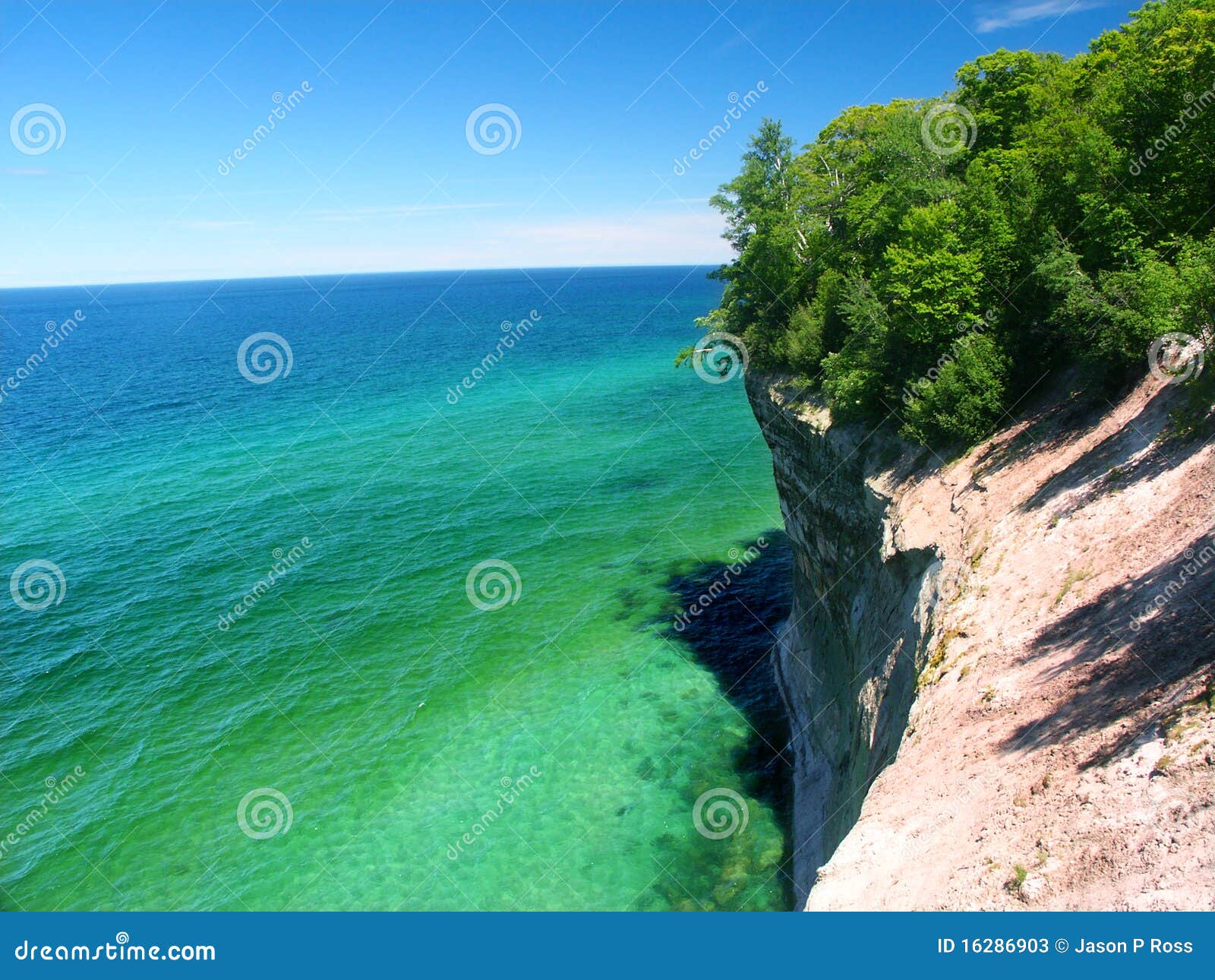 Pictured Rocks - Michigan UP Stock Image - Image of clear, michigan ...