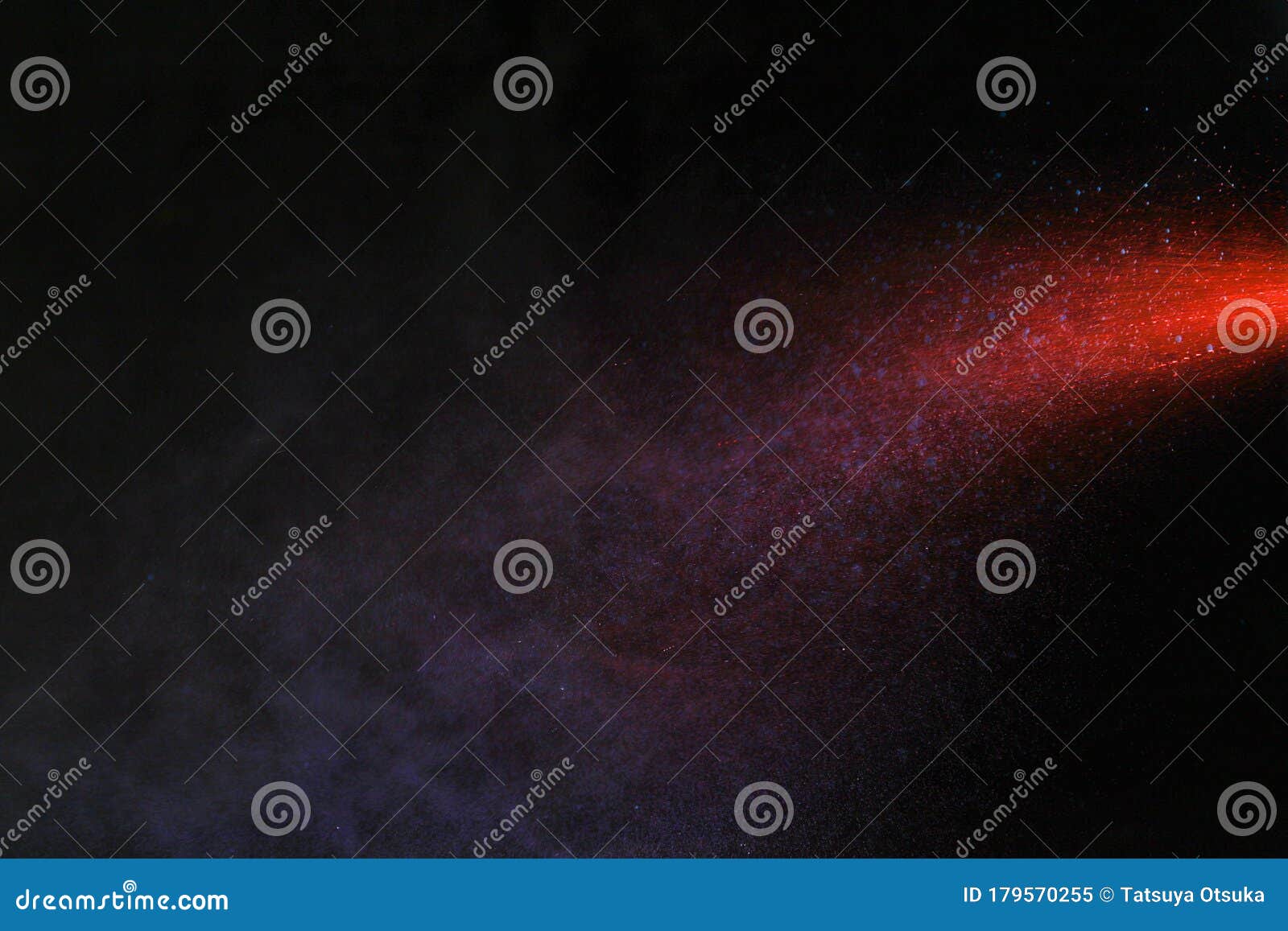 Spray Mist in a Black Background Stock Image - Image of dispersal ...