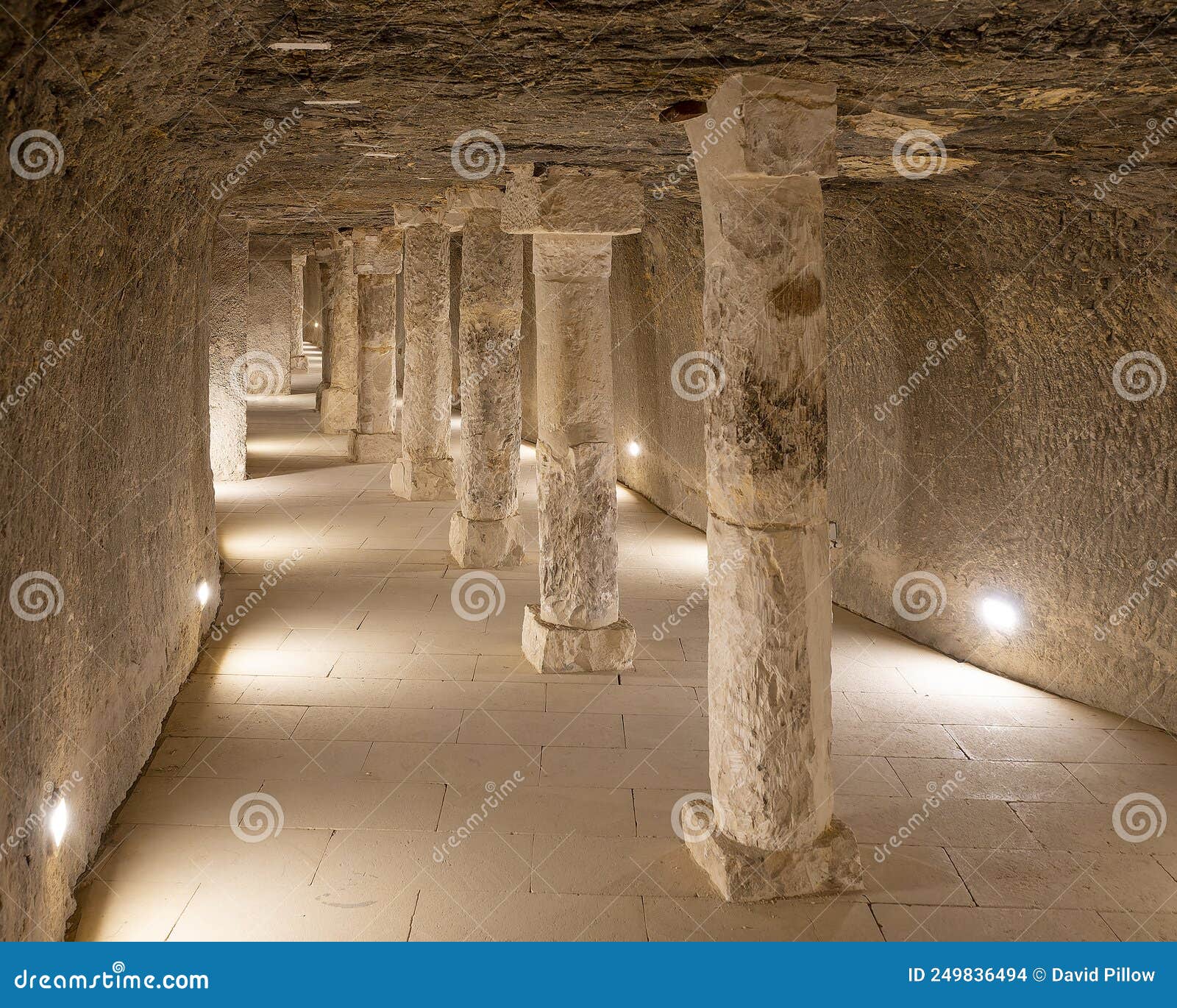Stone Columns Reinforcing the Passageway from the Second Entrance on ...