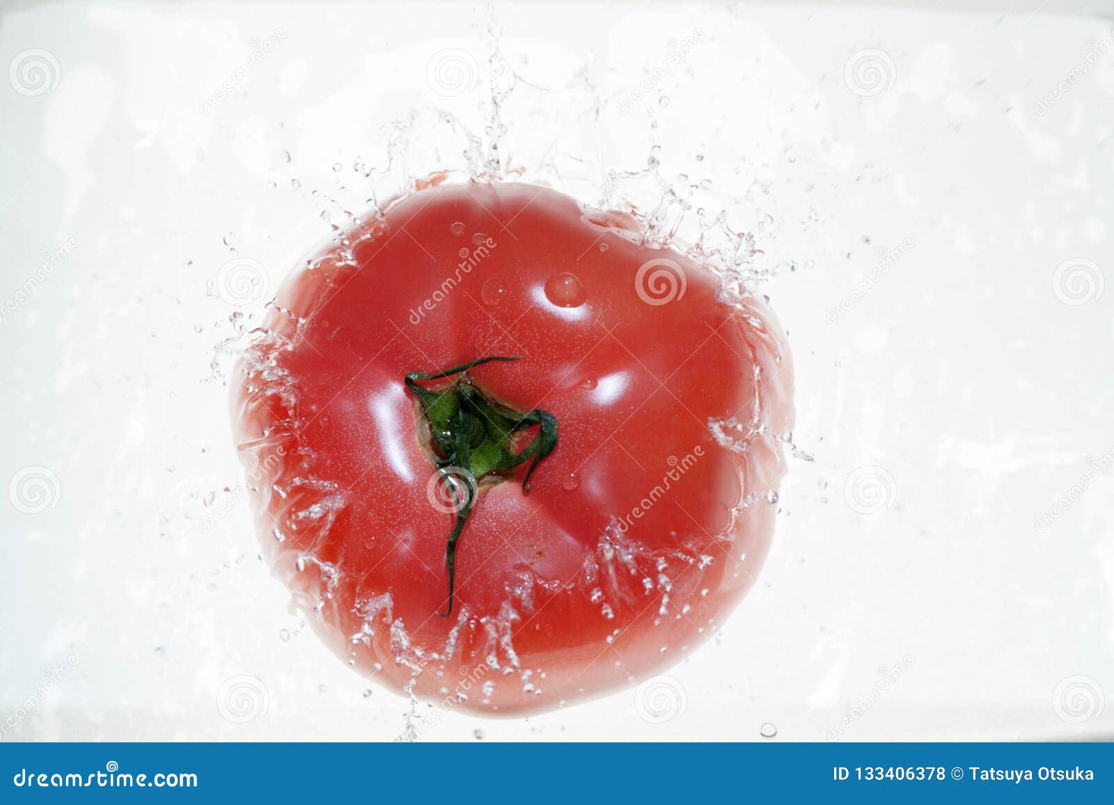 Tomato in the water stock photo. Image of tomato, nutrition - 133406378